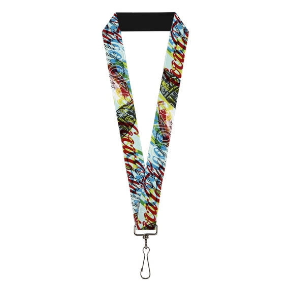 The Coca-Cola Company Lanyard, Coca Cola Coke Logos and Bottle Pop Art ...