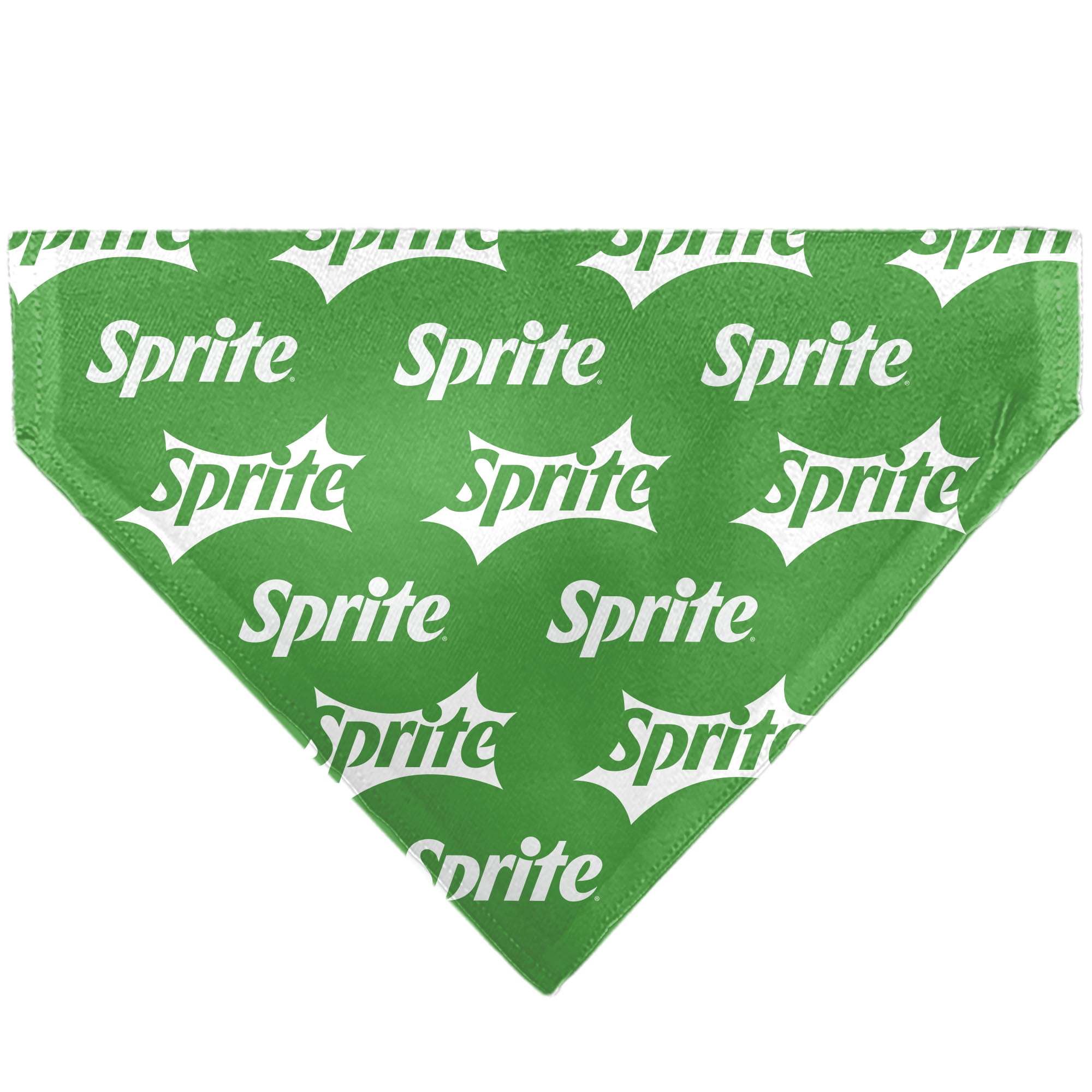 The Coca-Cola Company Pet Bandana Sprite Logo Repeat Green White Slip ...