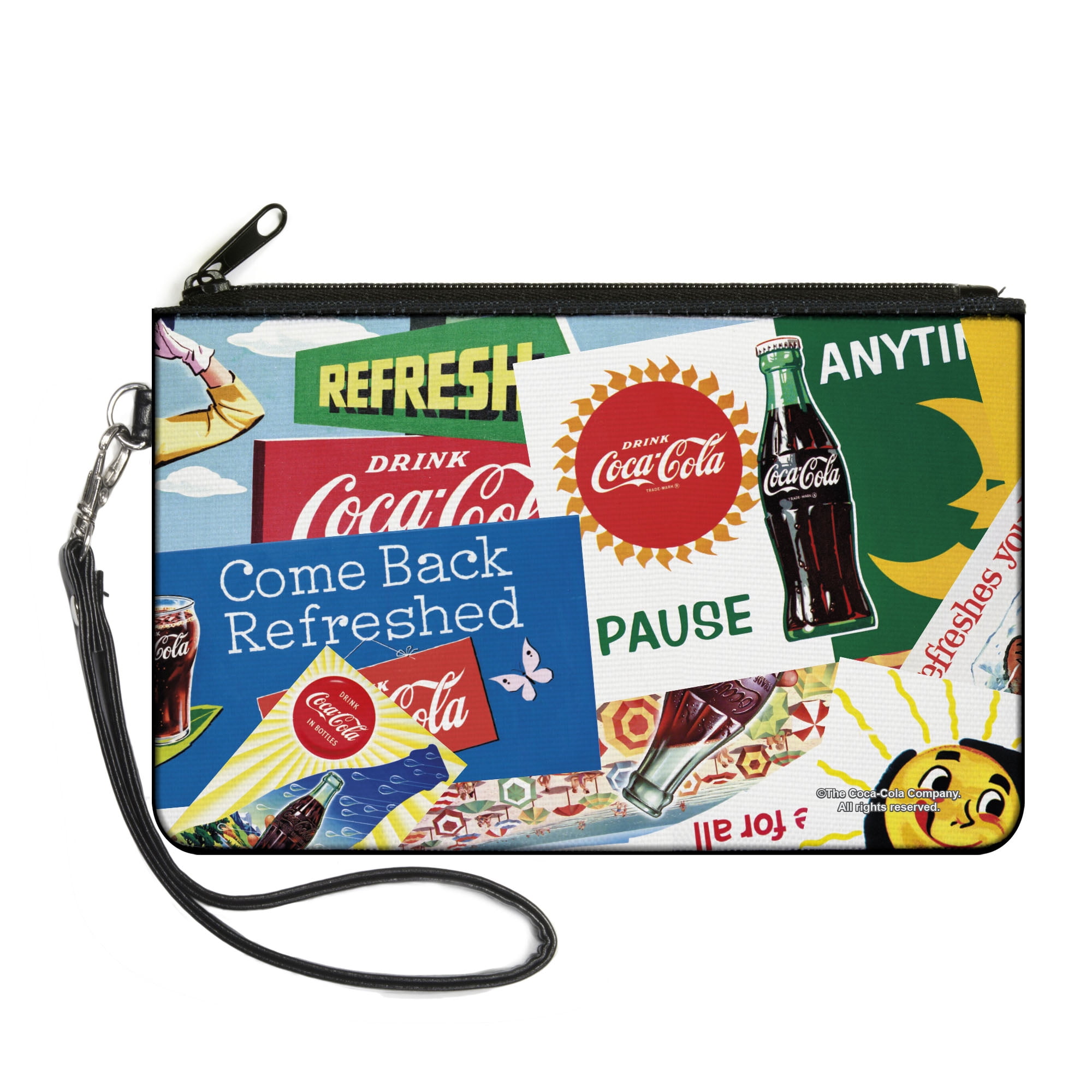 The Coca-Cola Company Wallet, Zip Clutch, Vintage Coca Cola Come Back ...