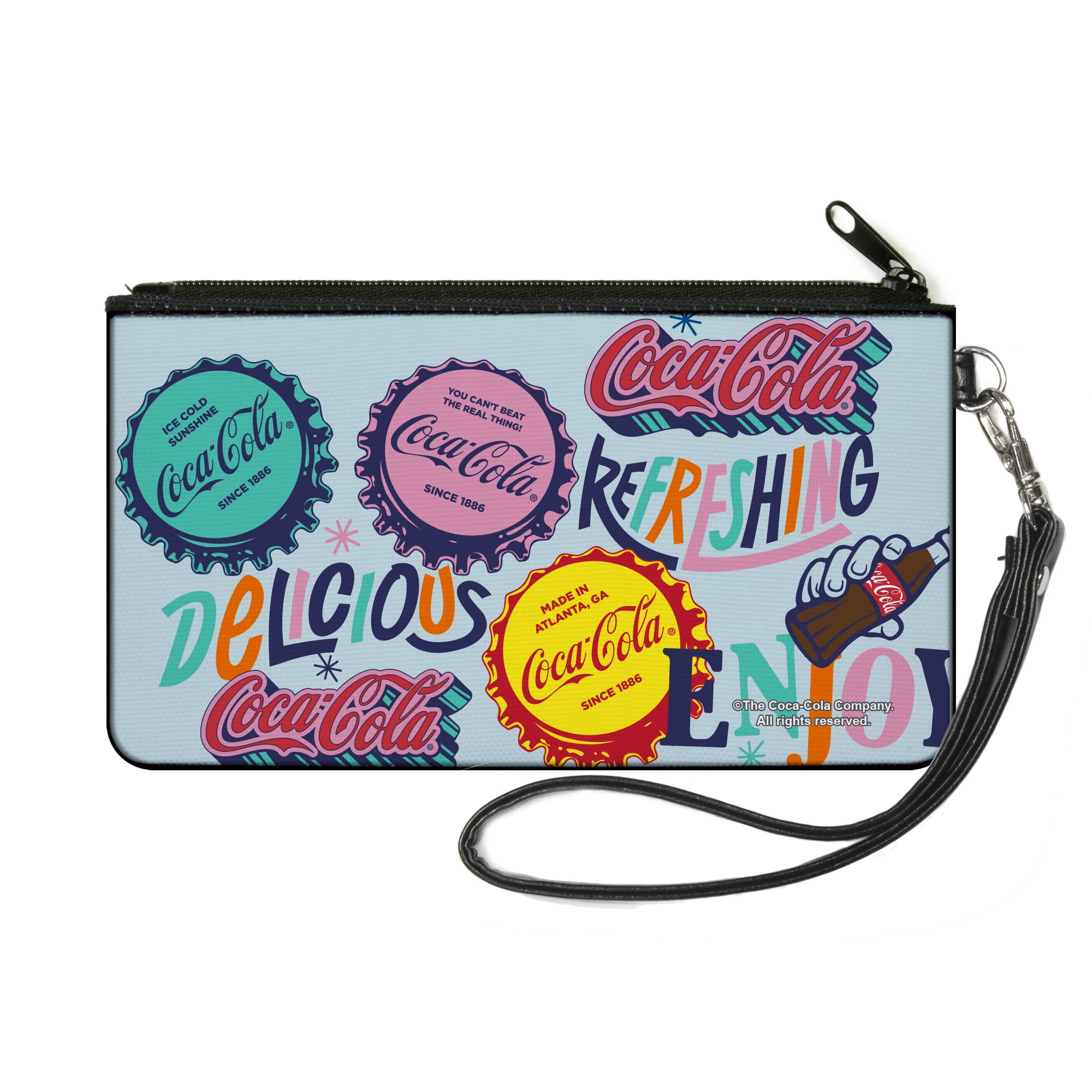 The Coca-Cola Company Wallet, Zip Pouch, Coca Cola Delicious Refreshing ...