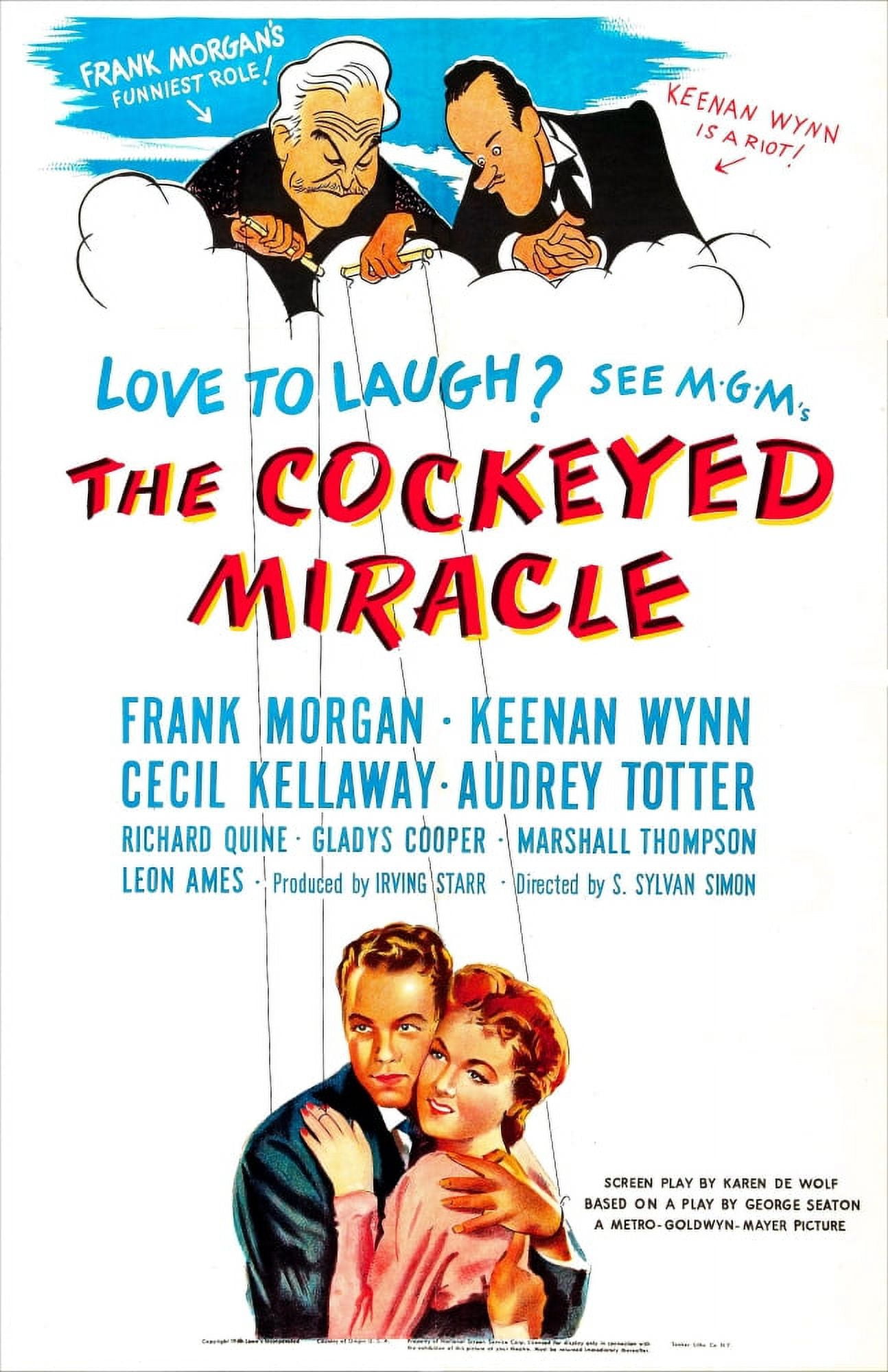 The Cockeyed Miracle Us Poster Top From Left: Frank Morgan Keenan Wynn ...