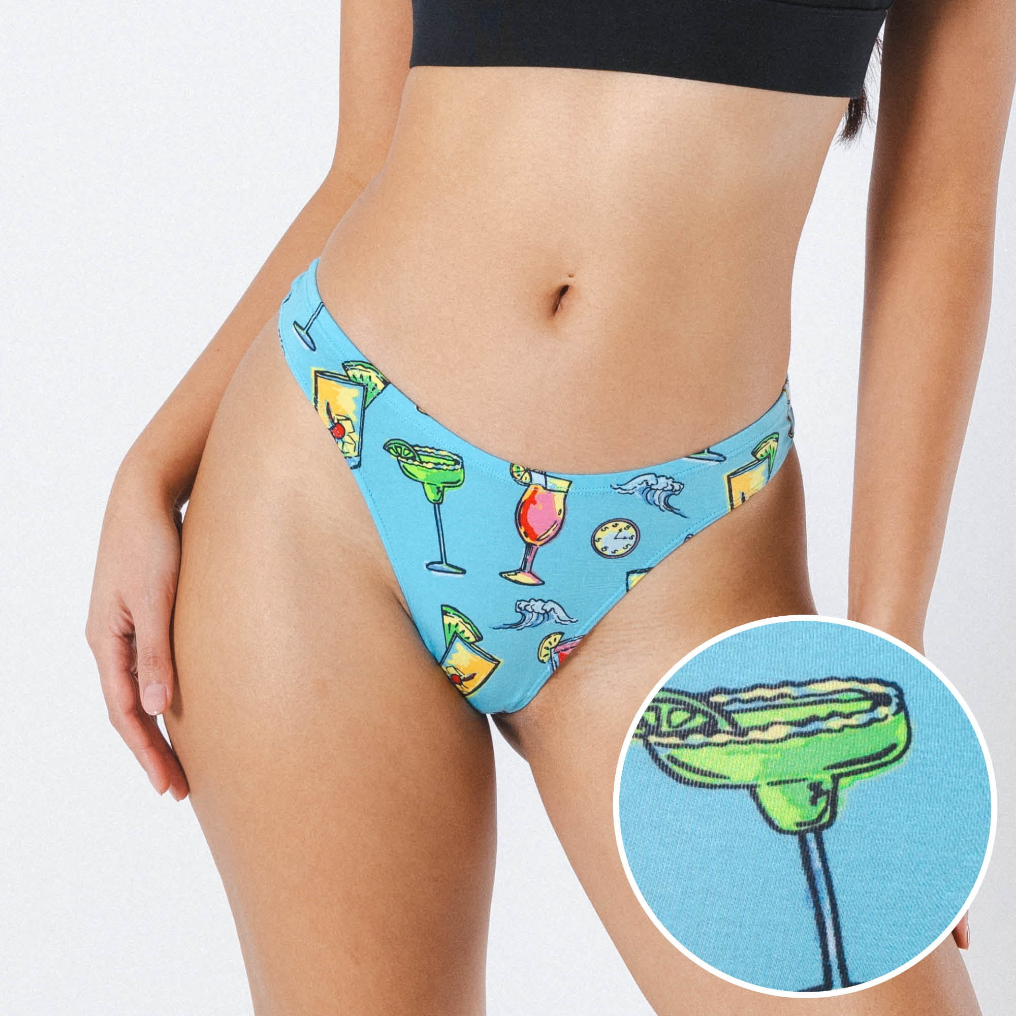 The Cocktail Hour | Shinesty x Margaritaville MicroModal Thong XL - Walmart.com