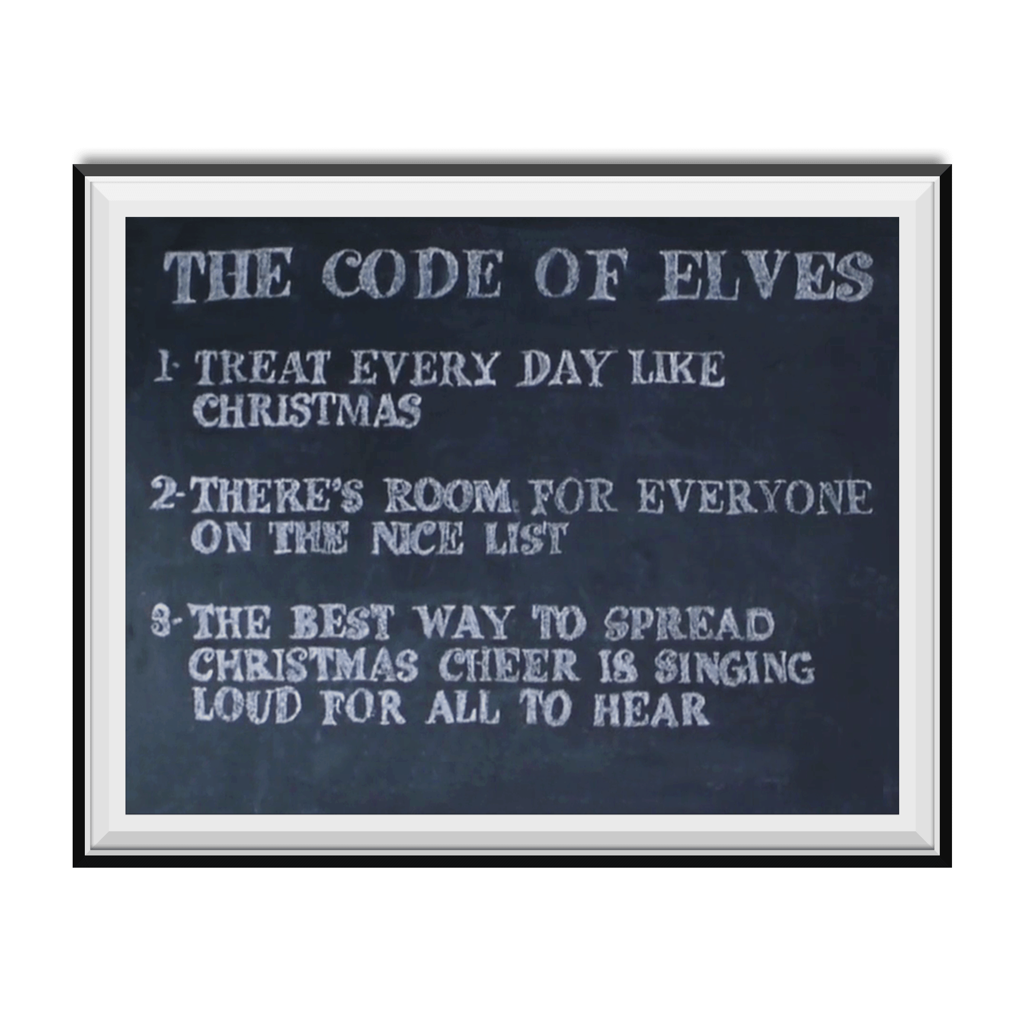 The Code Of Elves Spread Christmas Cheer Poster - 11" x 17" - Walmart.com