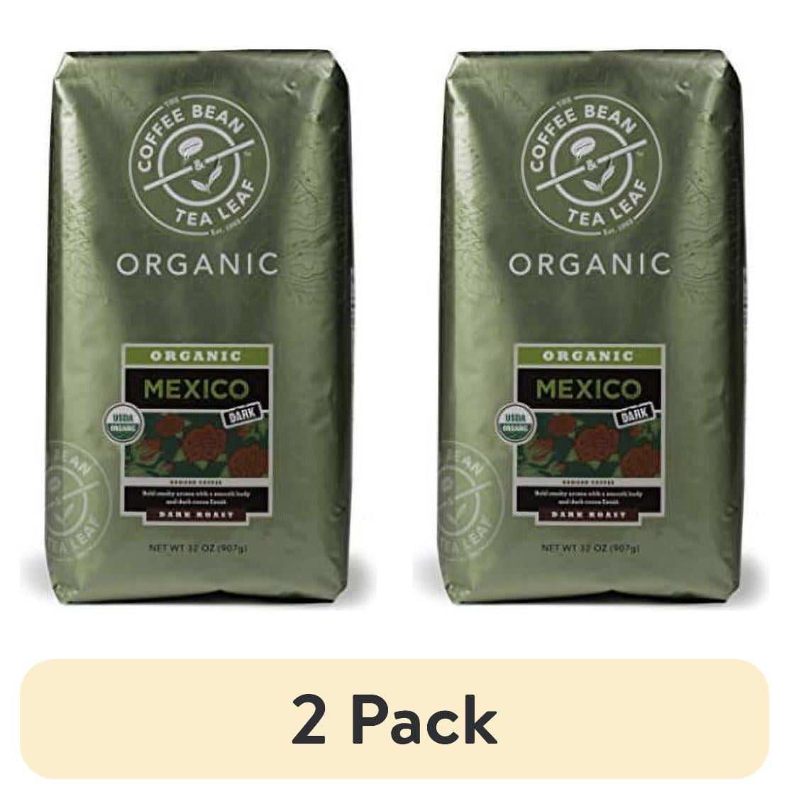 (2 pack) The Coffee Bean & Tea Leaf Mexico Organic Dark Roast Ground Coffee, 32 Oz, Bag ...