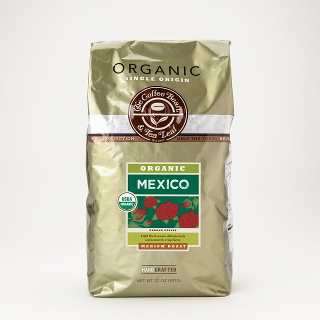 The Coffee Bean & Tea Leaf Mexico Organic Dark Roast Whole Bean Coffee 2 lb. bag - Walmart.com