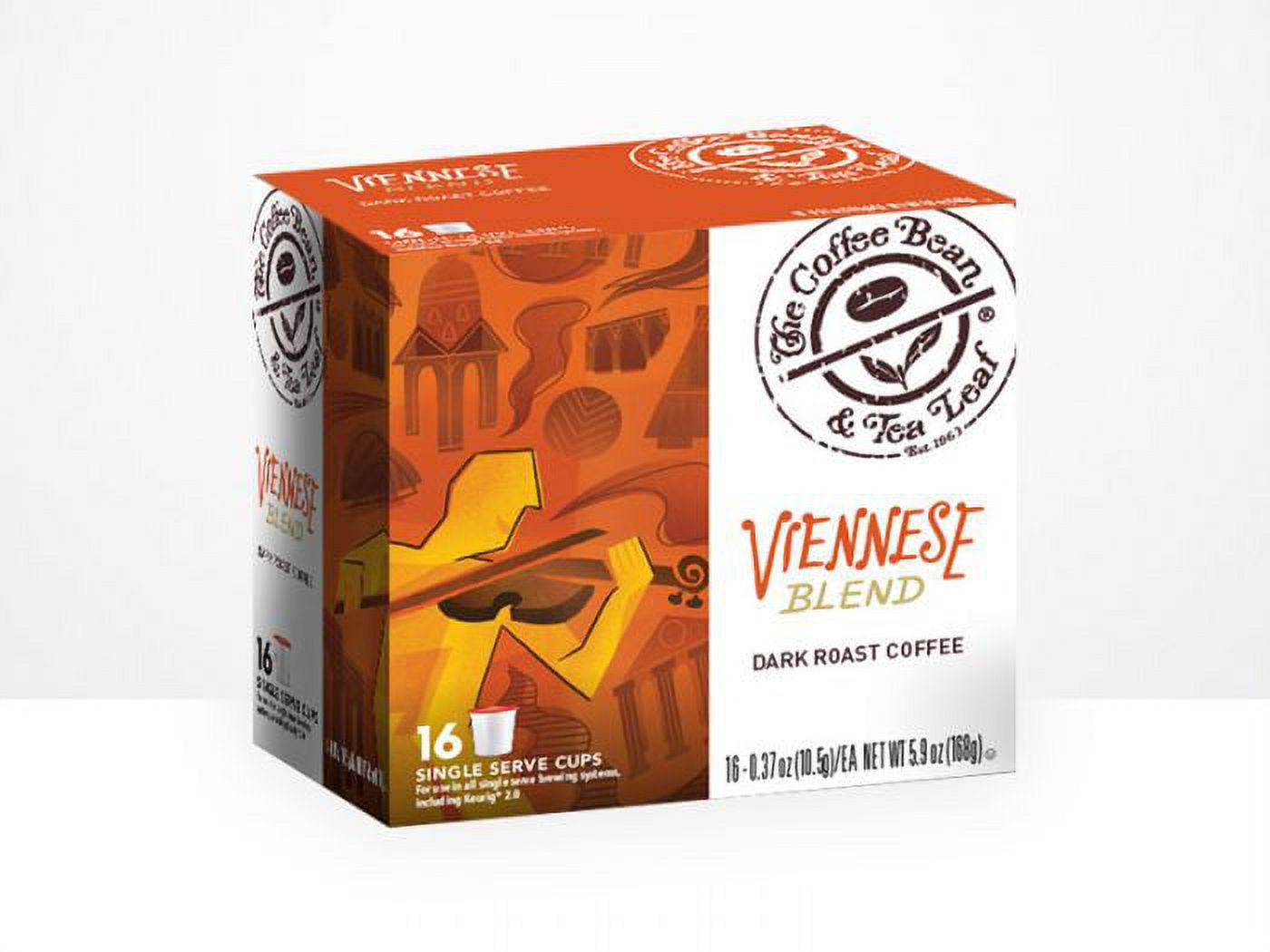 The Coffee Bean & Tea Leaf Viennese Dark Roast Single Serve Coffee for ...