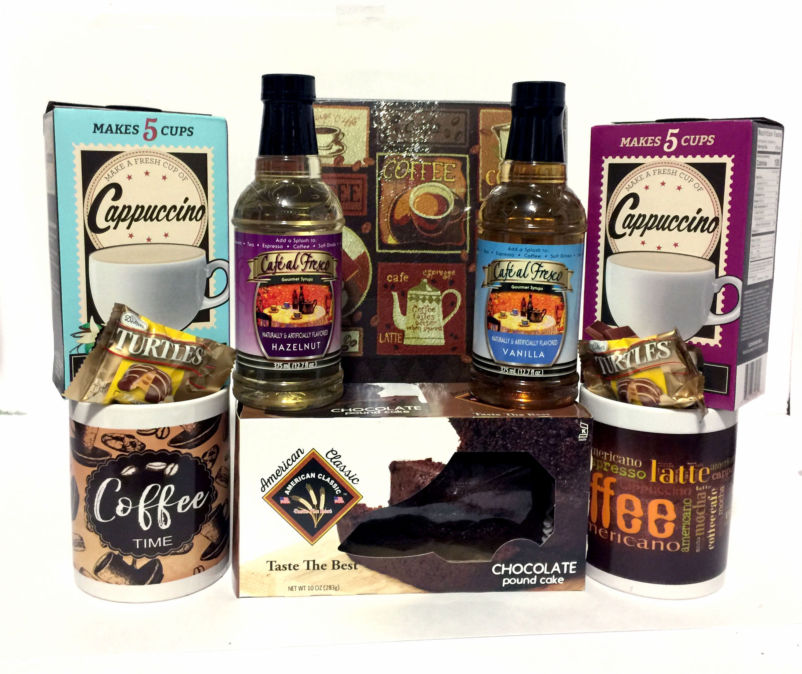 Gourmet Coffee Lover's Delight: The Coffee Break Gift Basket with Mugs ...