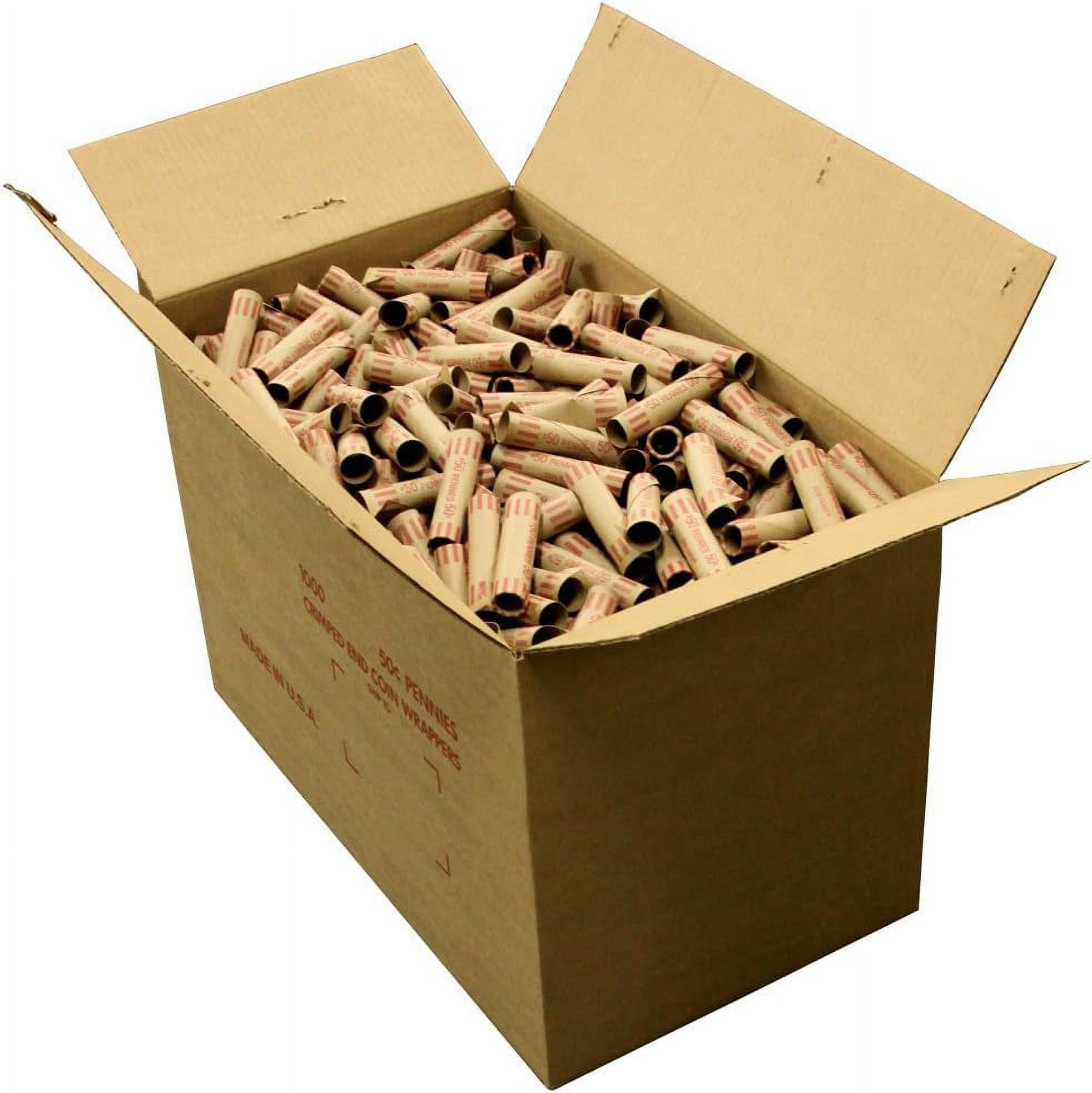 The Coin-Tainer Co. Preformed Coin Wrappers, Penny, 1000 count (20001 ...