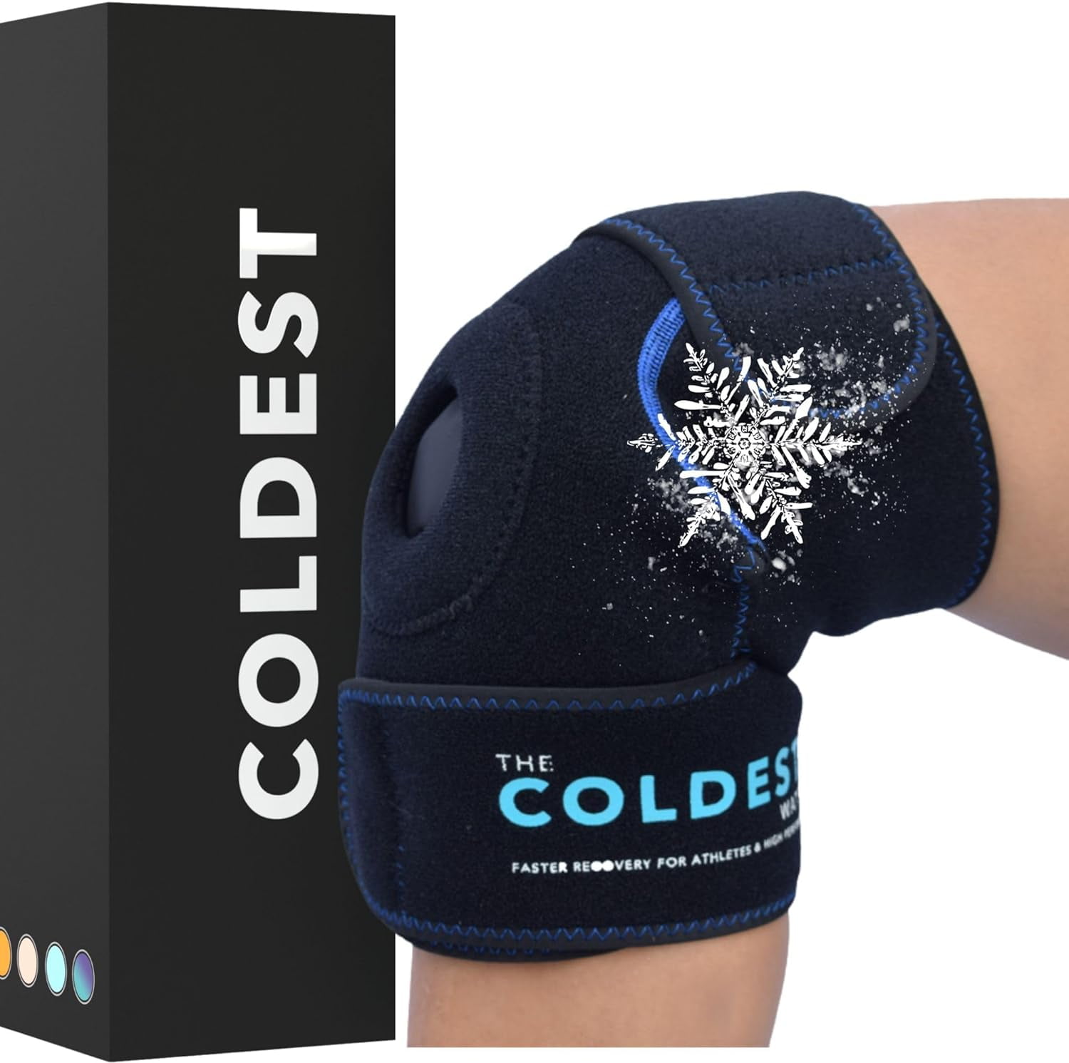 COLDEST, Cold Knee Ice Pack Wrap, Flexible & Reusable Cold Pack ...