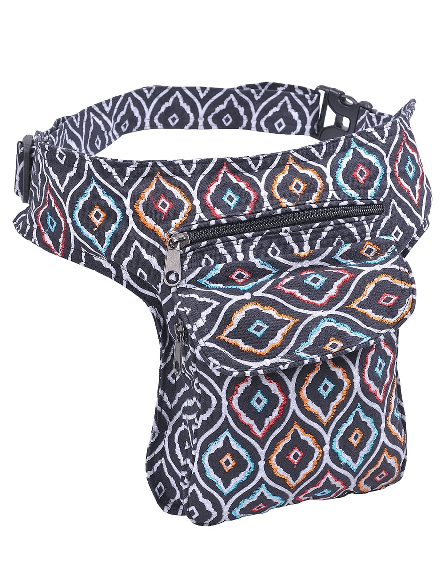 The Collection Royal Fanny Pack Crossbody Bags for Women| Cotton Canvas ...