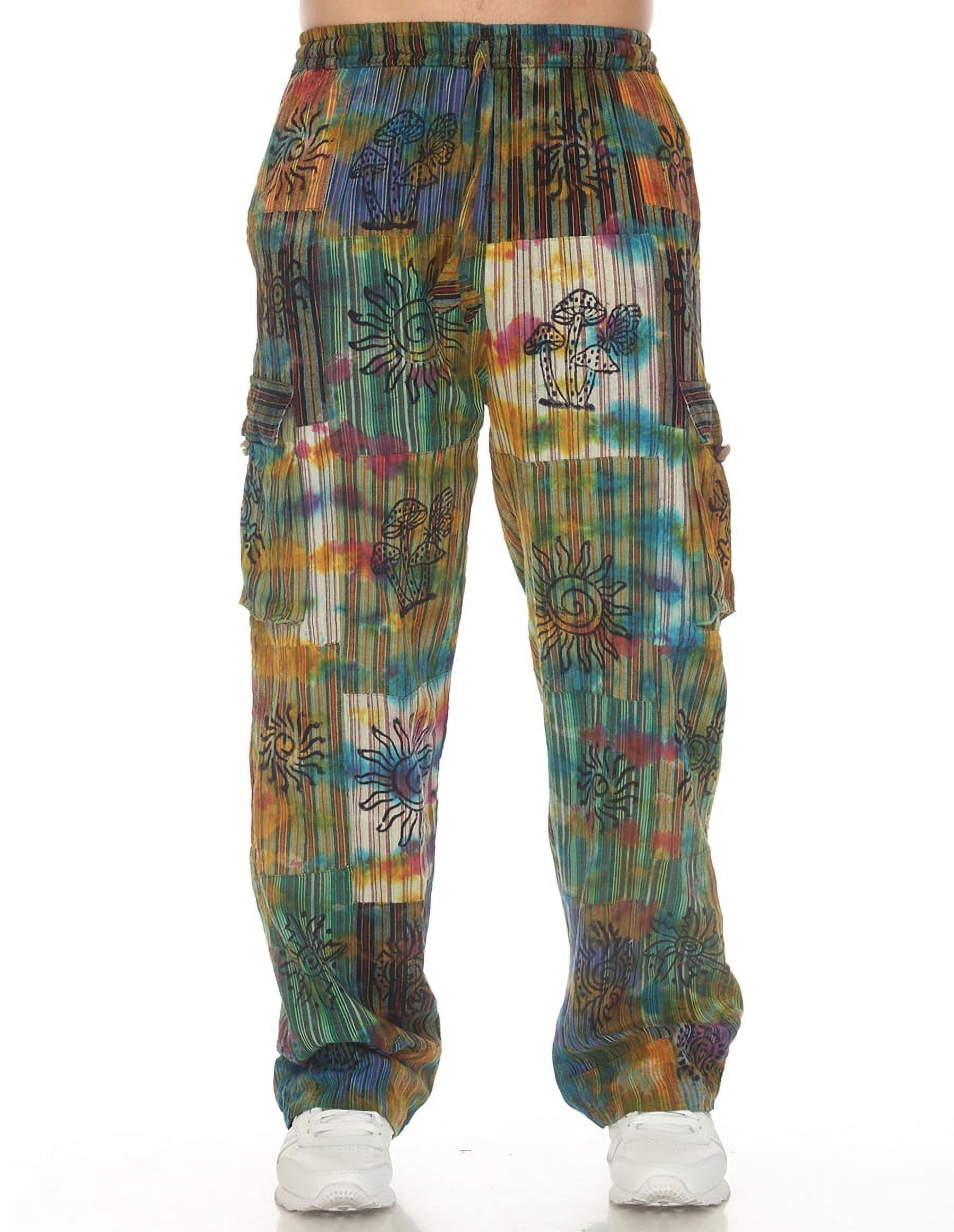 The Collection Royal Men Hippie Patchwork Bohemian Casual Rave Festival ...