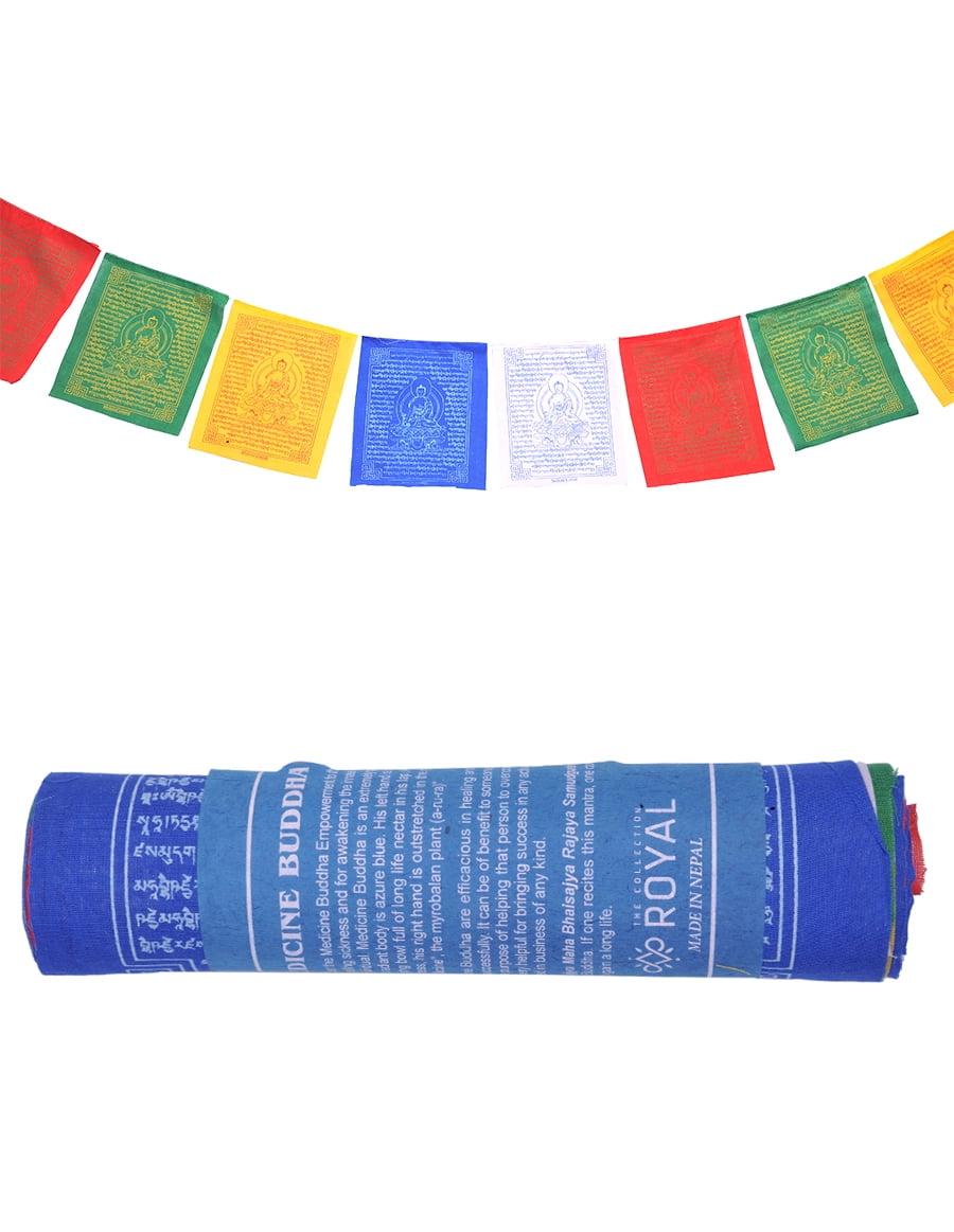 The Collection Royal Tibetan Prayer Flags Outdoor, Zen Flag, Colorful ...