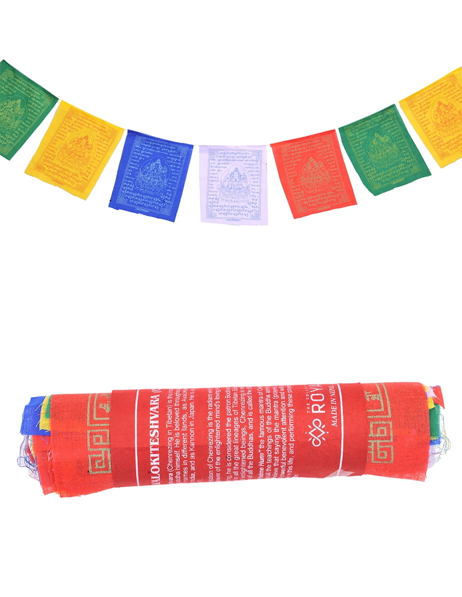 The Collection Royal Tibetan Prayer Flags Outdoor, Zen Flag, Colorful ...