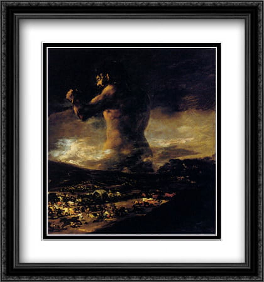 The Colossus 2x Matted 28x30 Large Black Ornate Framed Art Print by ...