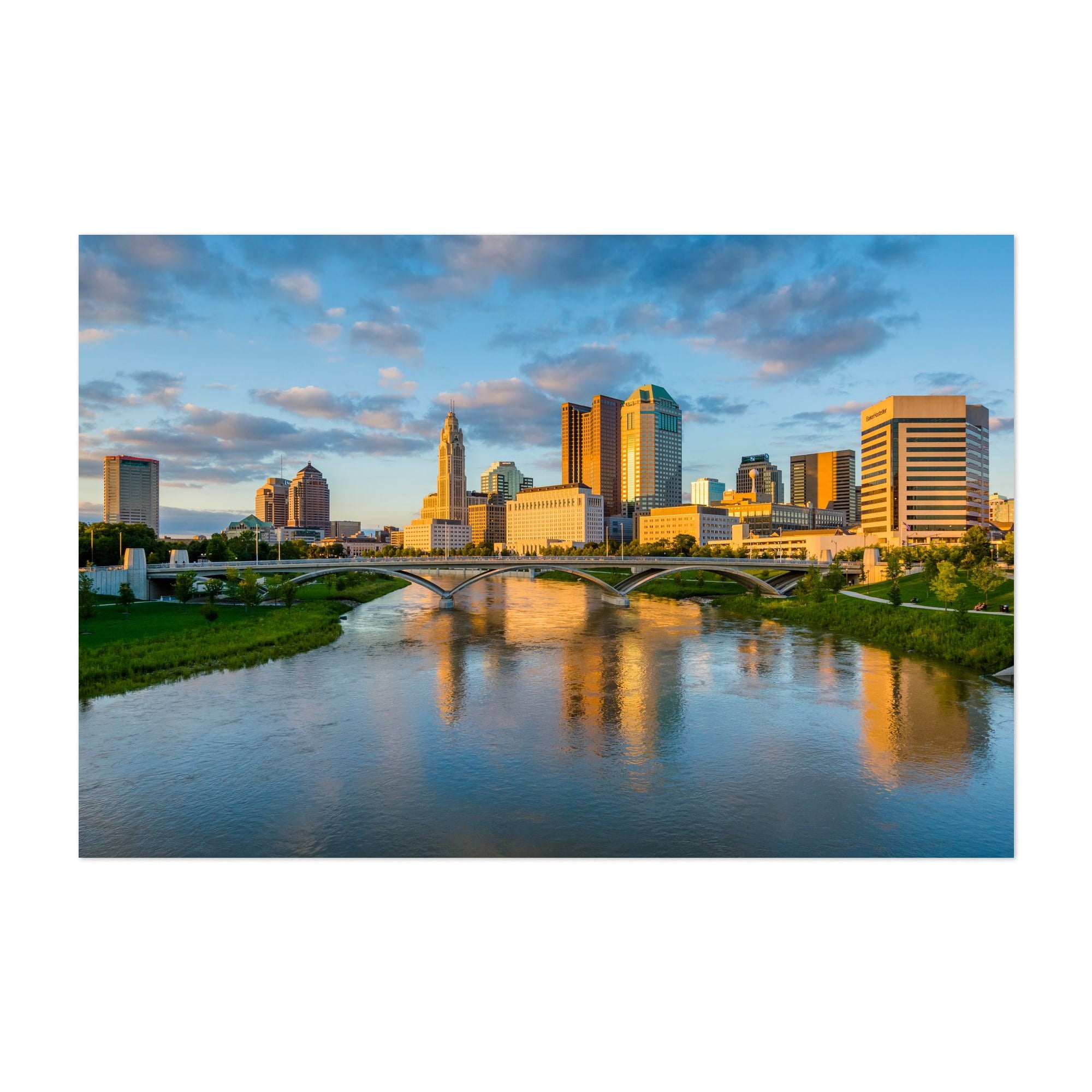 The Columbus Skyline 02 - Columbus Ohio Photography City Skyline Bridge ...