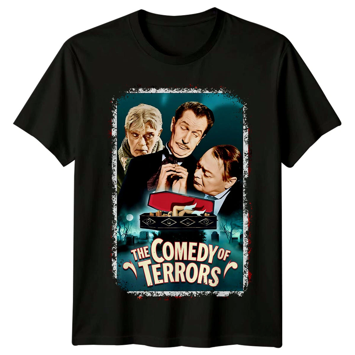 The Comedy of Terrors (1964) Movie Poster Inspired T-Shirt Retro Tee ...