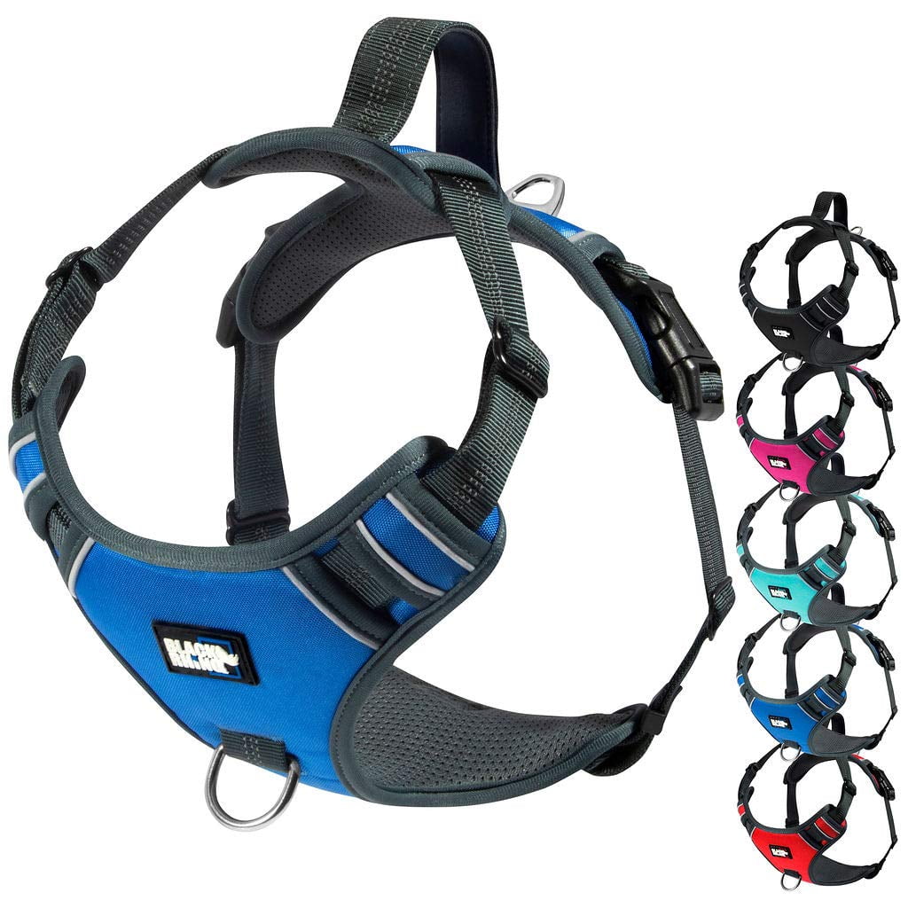 Black Rhino Comfort Dog Harness - Mesh Padded Vest, Reflective, Heavy ...