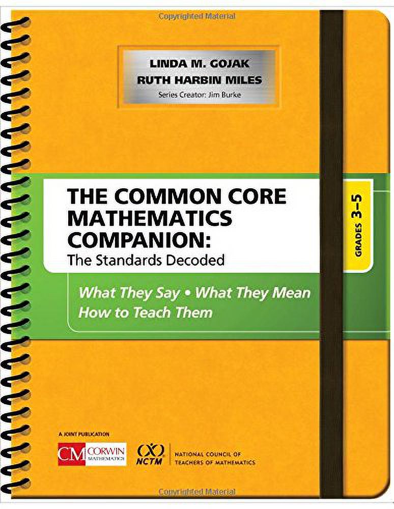 Pre-Owned The Common Core Mathematics Companion: The Standards Decoded ...
