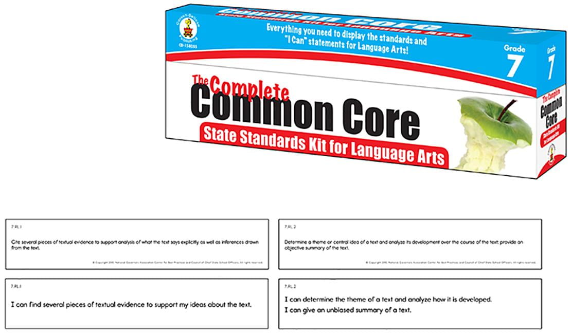 The Complete Common Core State Standards Kit for Language Arts, Grade 7 ...