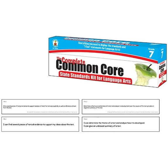 The Complete Common Core State Standards Kit for Language Arts, Grade 7 ...