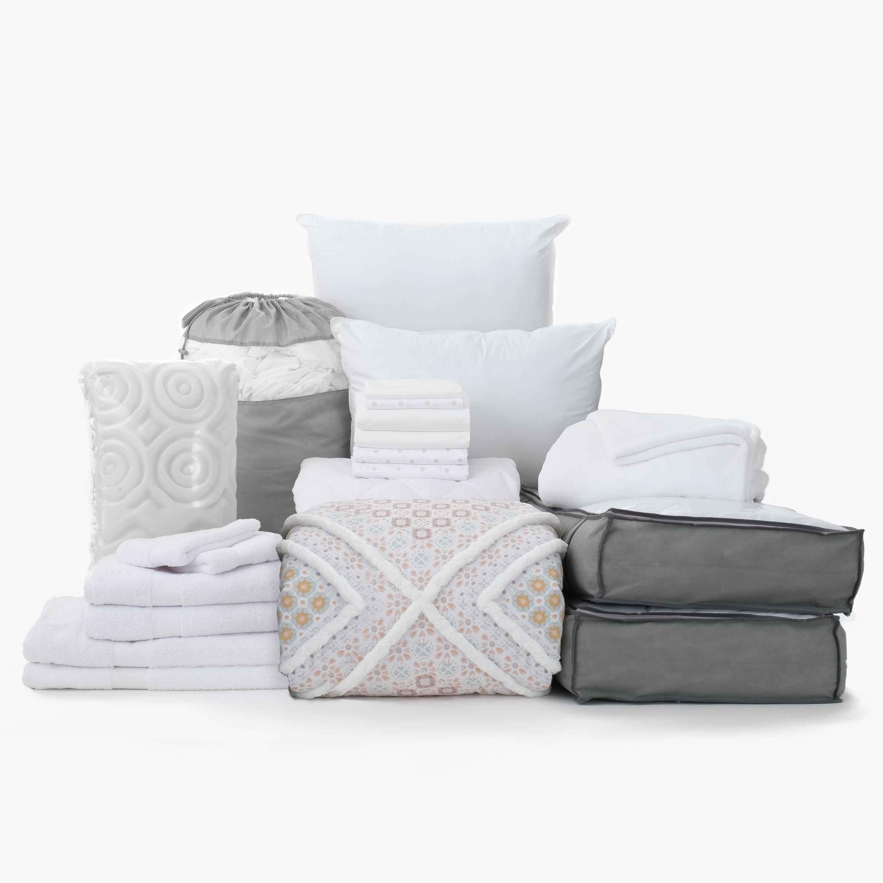 The Complete Dorm Essentials Value Pack in Bridget Pink, 21-Piece Twin ...
