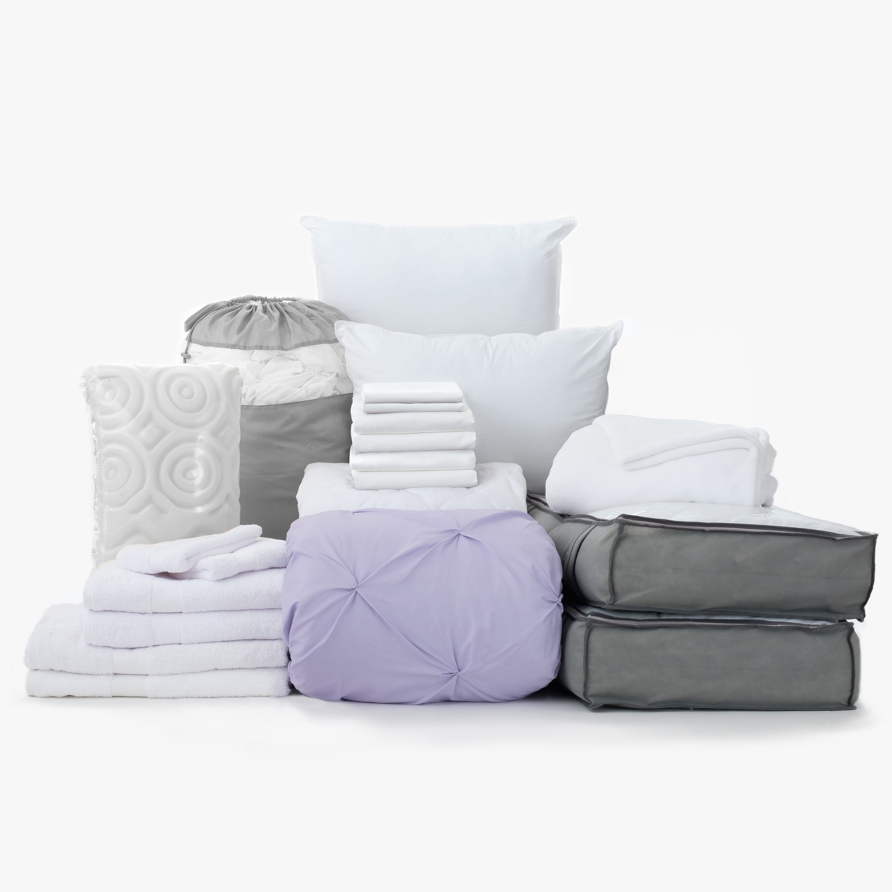 The Complete Dorm Essentials Value Pack in Orla Orchid, 21-Piece Twin ...