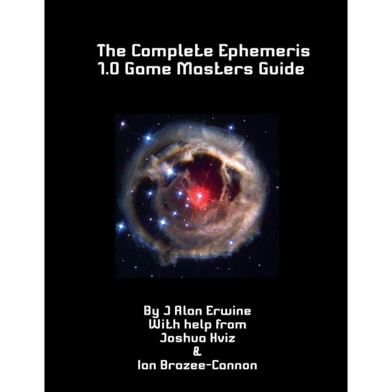 The Complete Ephemeris 1.0 Game Master's Guide, (Paperback) - Walmart.com