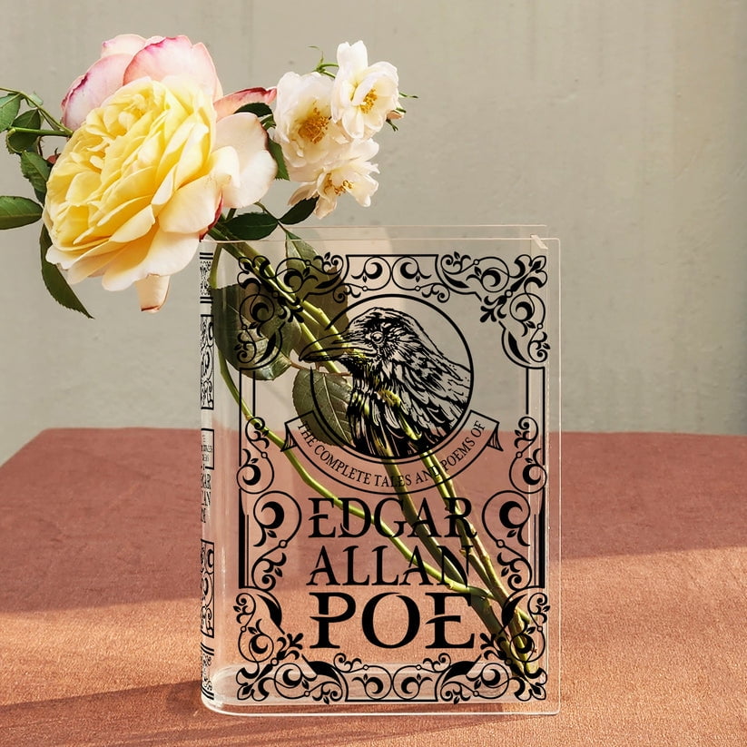 The Complete Tales and Poems of Edgar Allan Poe Acrylic Book Vase ...