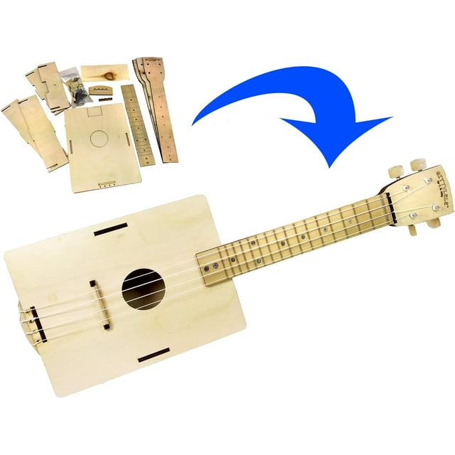 The Concert "Gittylele" DIY Ukulele Kit - Easy to Build, Fun to Play ...