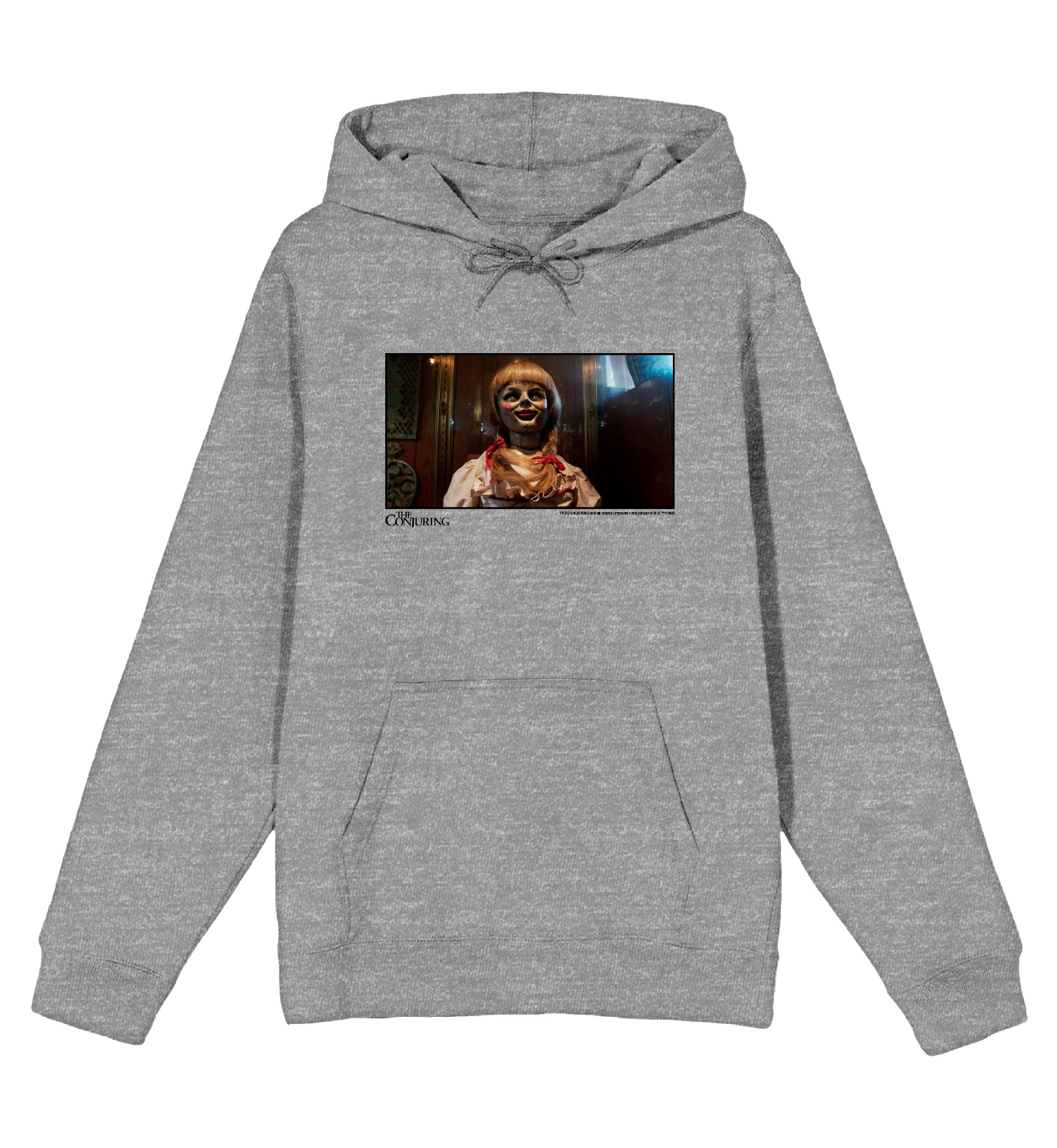 The Conjuring Annabelle Screenshot Adult Heather Gray Long Sleeve ...