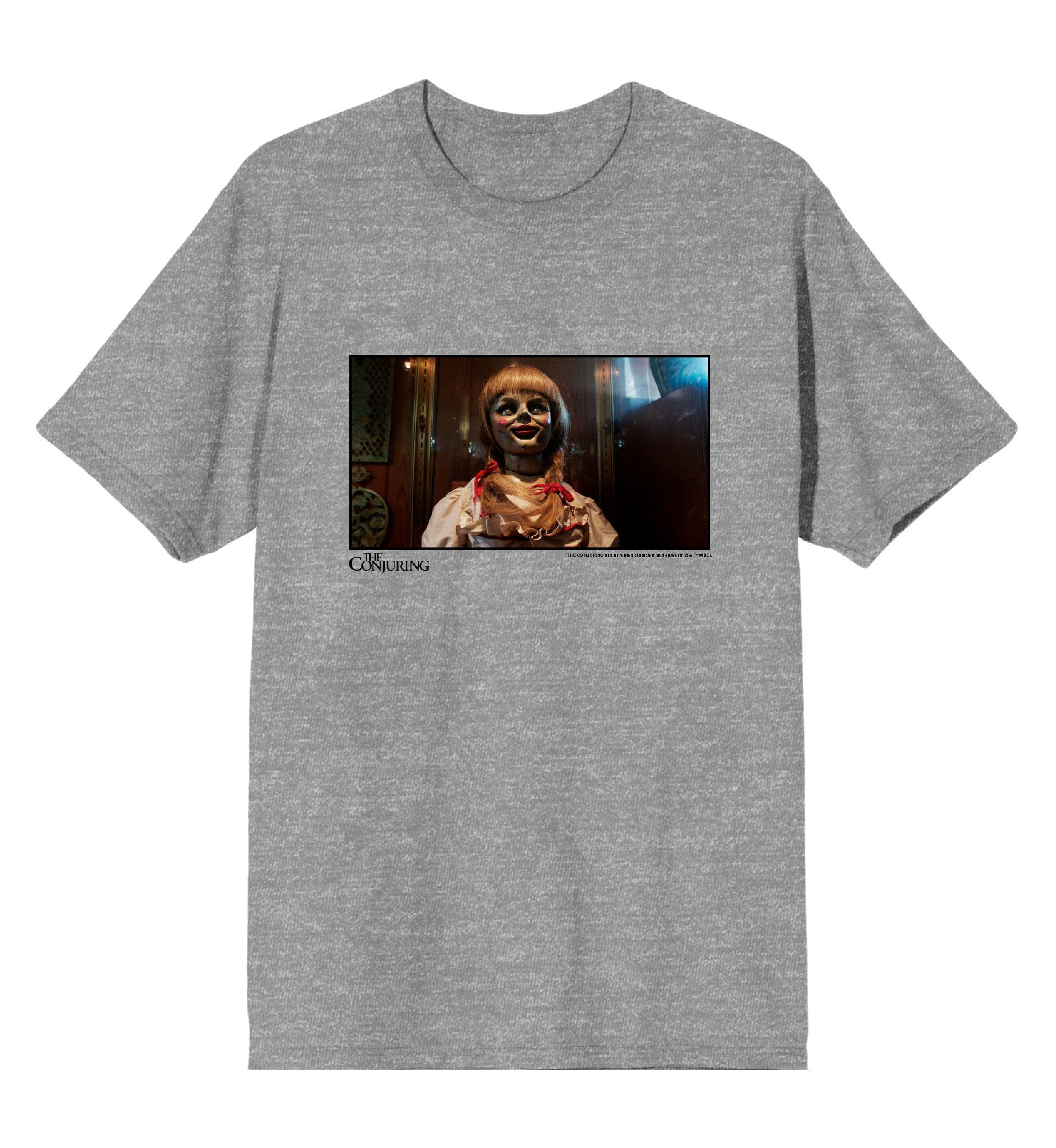 The Conjuring Annabelle Screenshot Men's Heather Gray Crew Neck Short ...