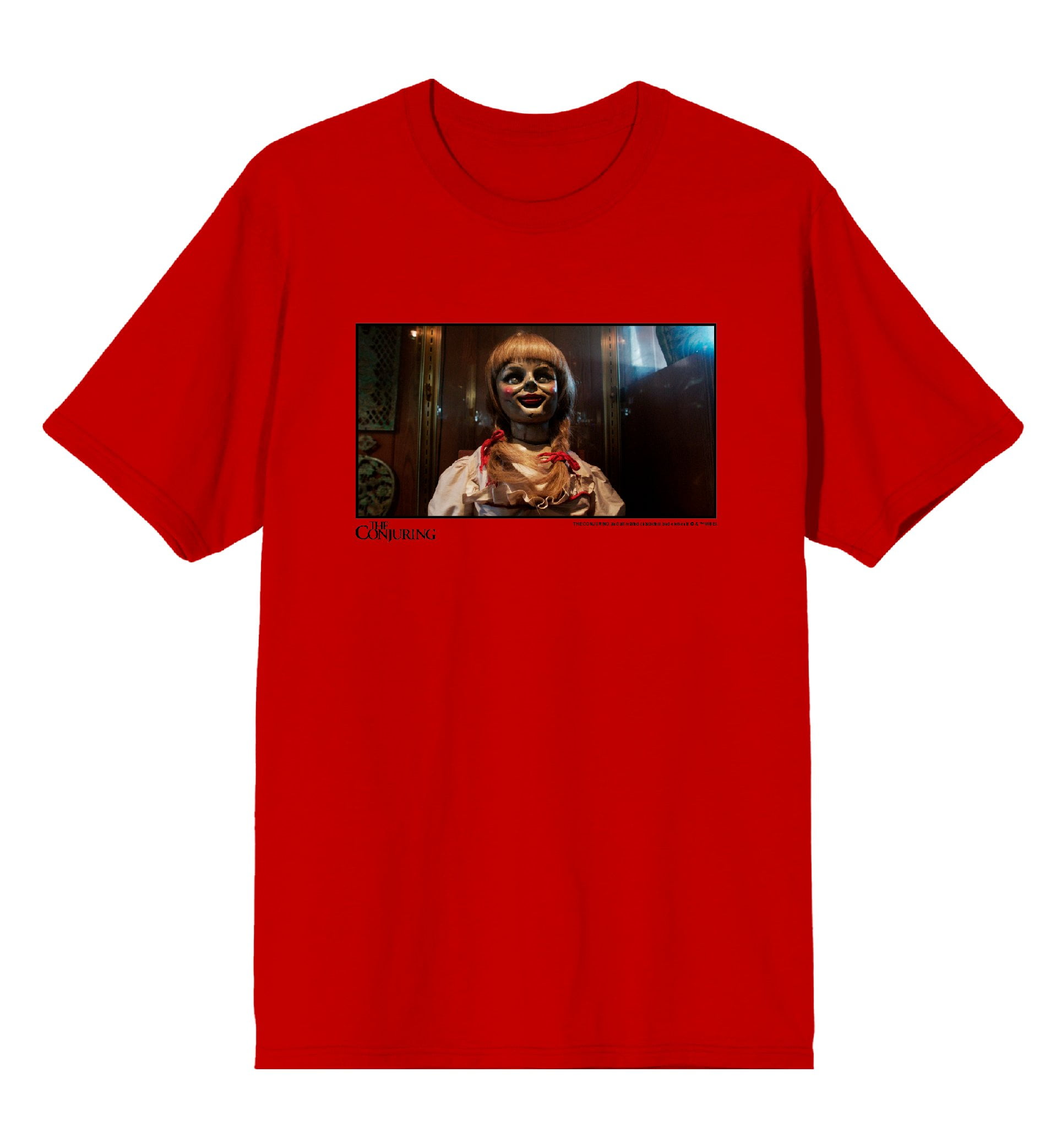 The Conjuring Annabelle Screenshot Men's Red Crew Neck Short Sleeve Tee ...