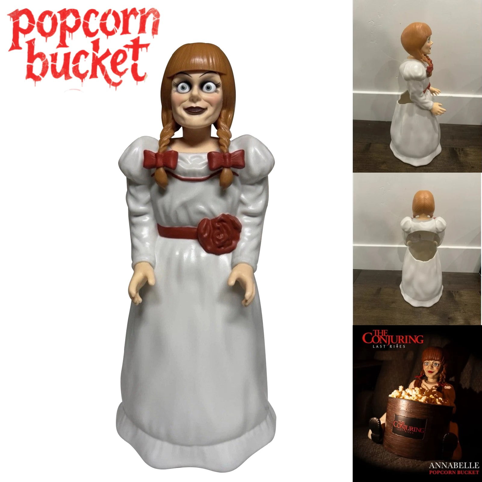 The Conjuring Last Rites 2025 Annabelle Popcorn Bucket, 8-Inch Tall ...