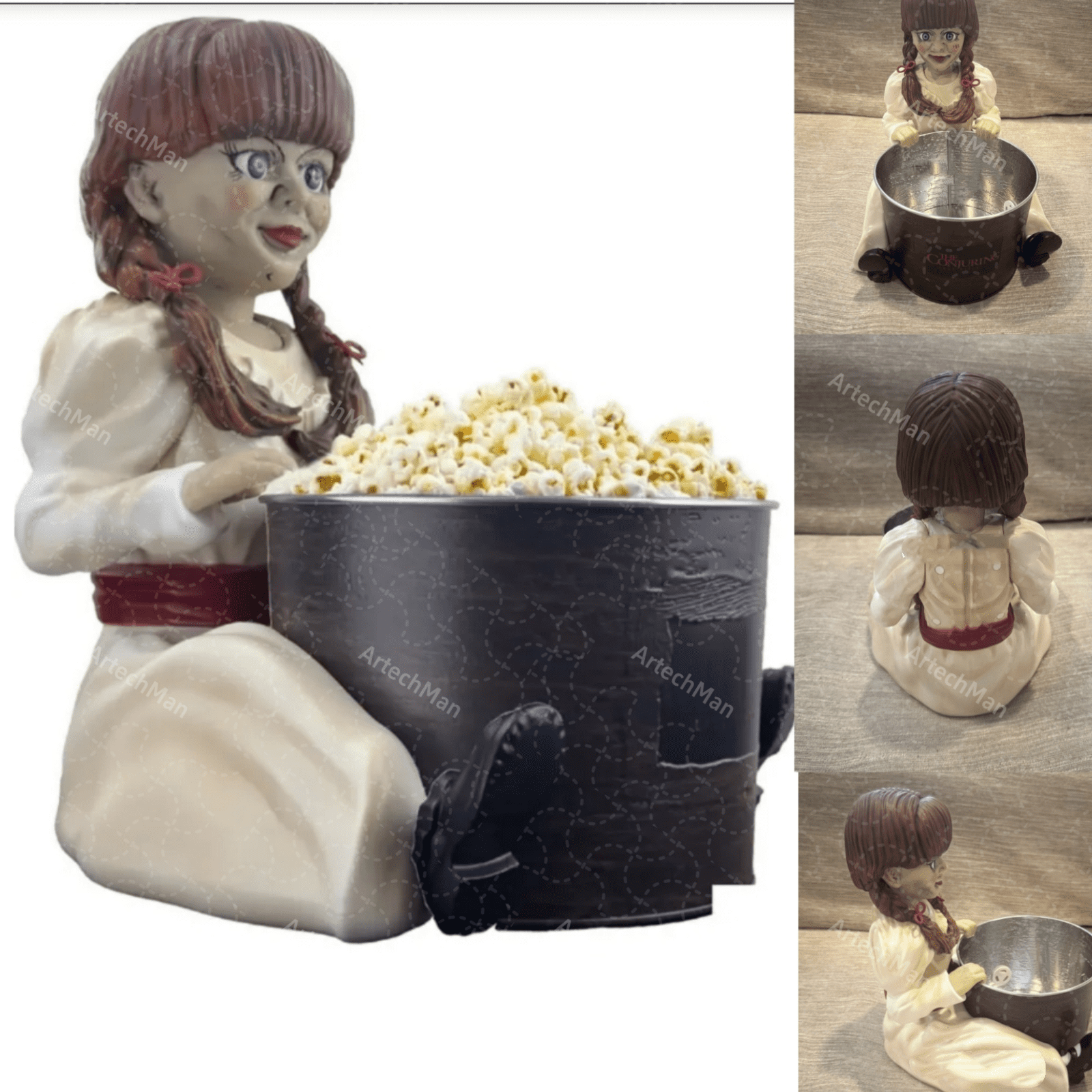 The Conjuring Last Rites Popcorn Bucket with Annabelle, 8-Inch Official ...