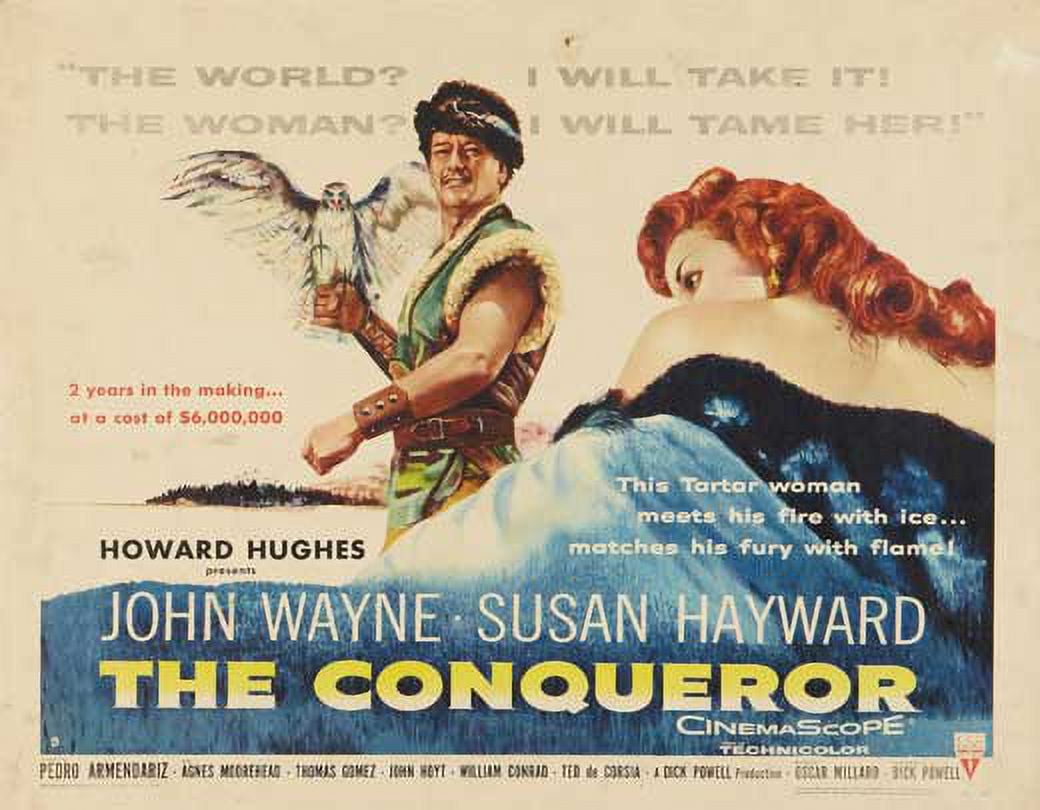The Conqueror - movie POSTER (Half Sheet Style A) (22" x 28") (1956 ...