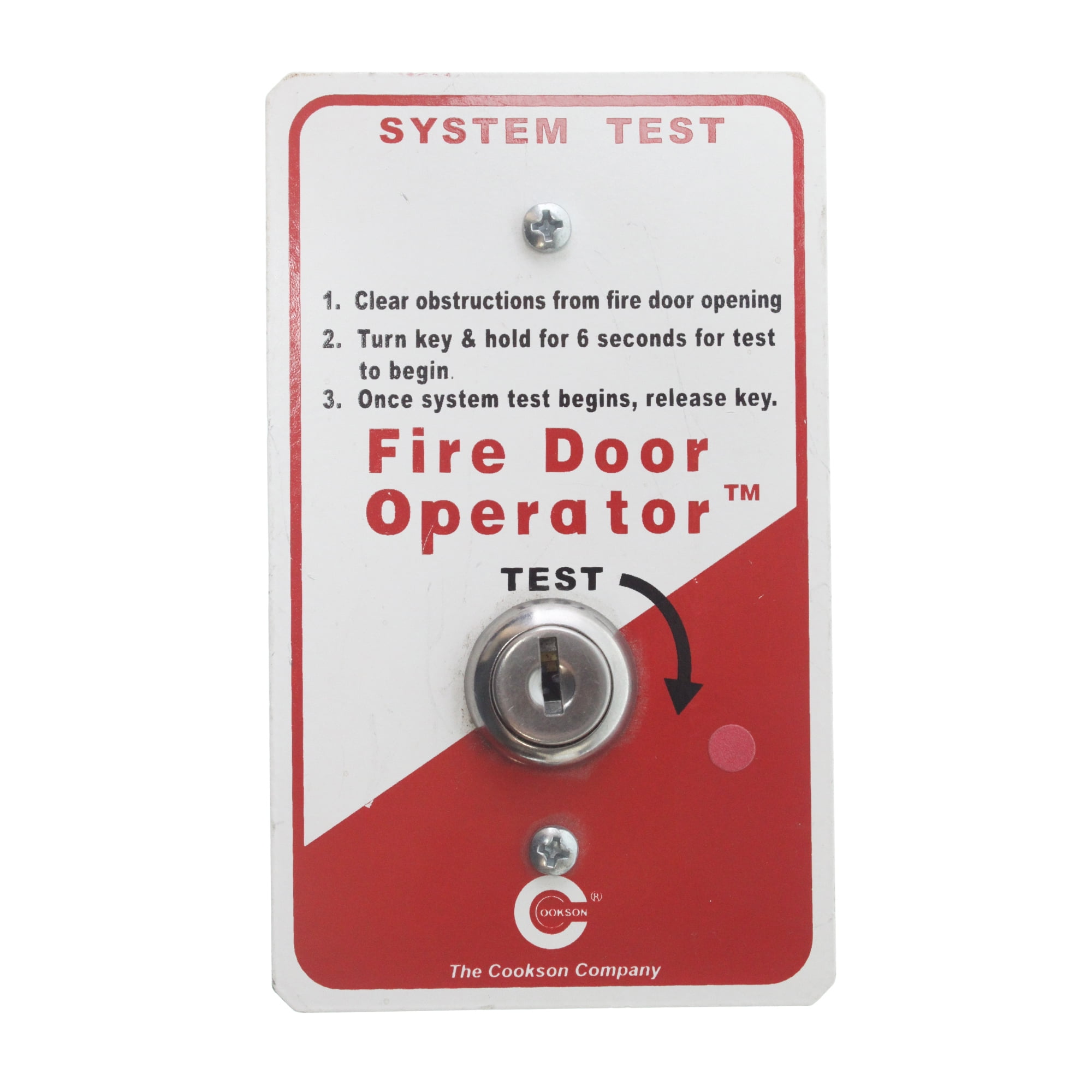 The Cookson Company 3-1102-23 Fire Door Operator System Test Key Switch ...