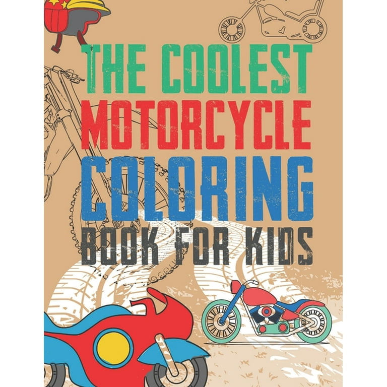 motorcycle coloring pages for kids