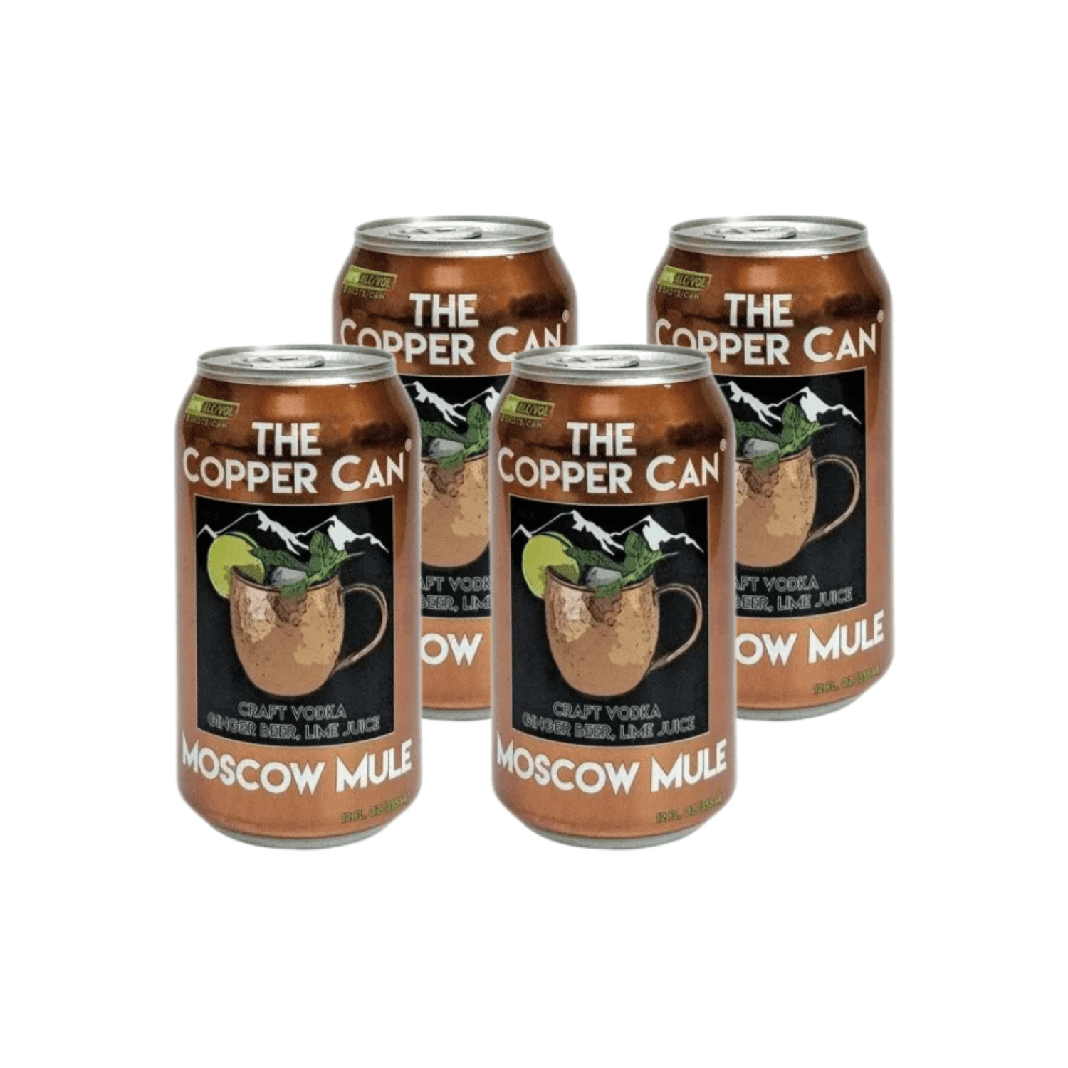 The Copper Moscow Mule RTD Cocktail, 12 fl oz 4 Pack Can 10% ABV ...