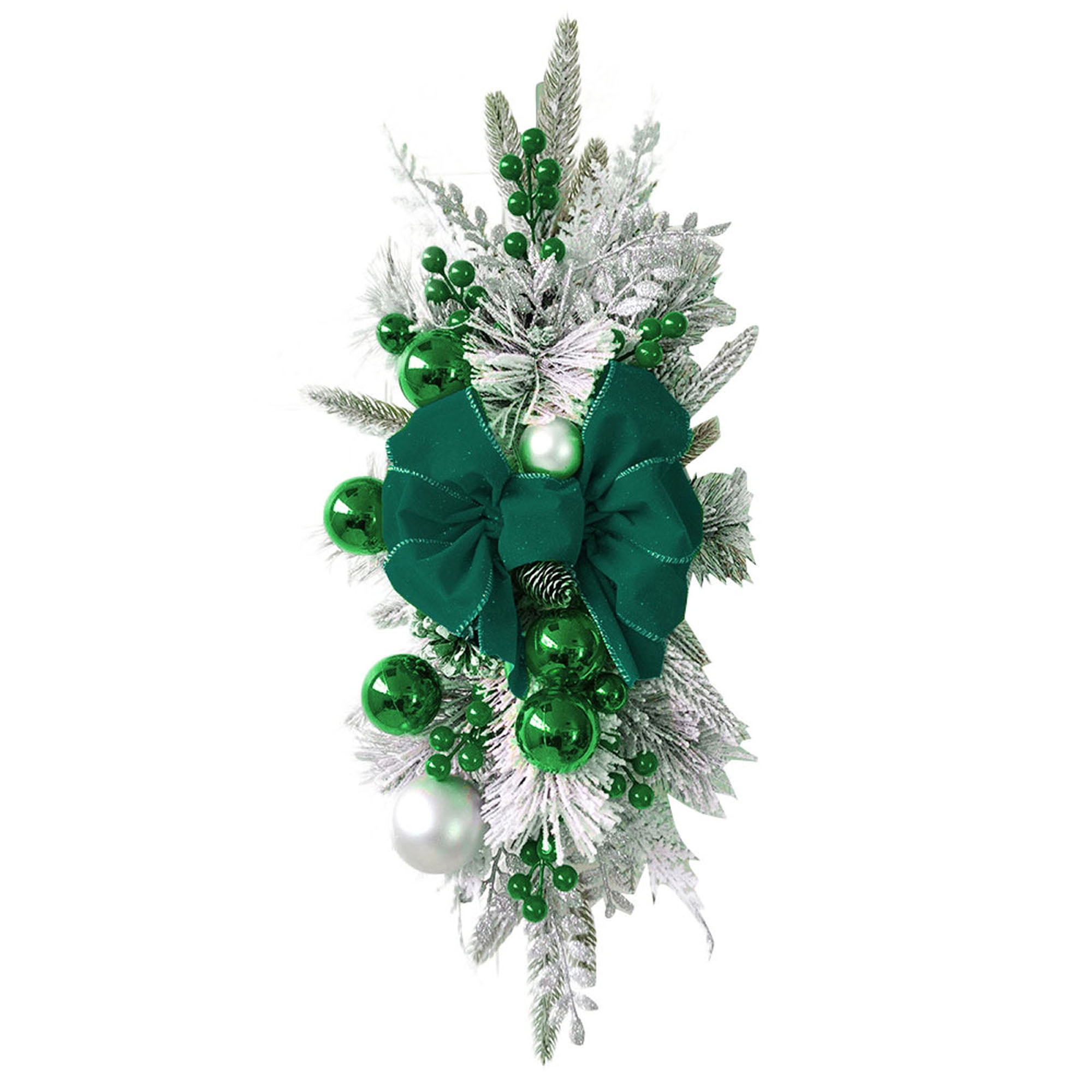 The Cordless Prelit Stairway Swag Trim,Artificial Christmas Teardrop ...