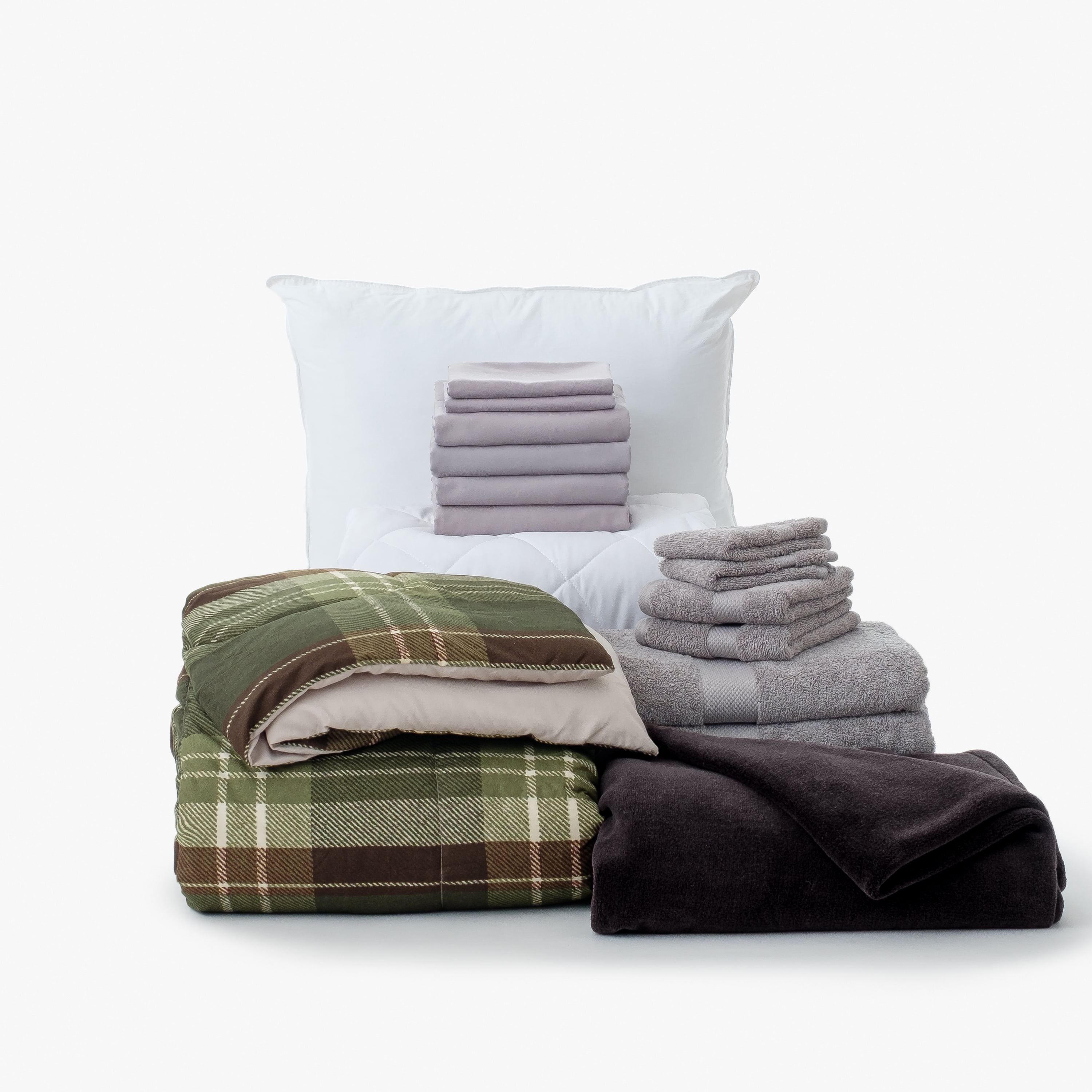 The Core Dorm Essentials Value Pack in Bryce Forest, 16-Piece College ...