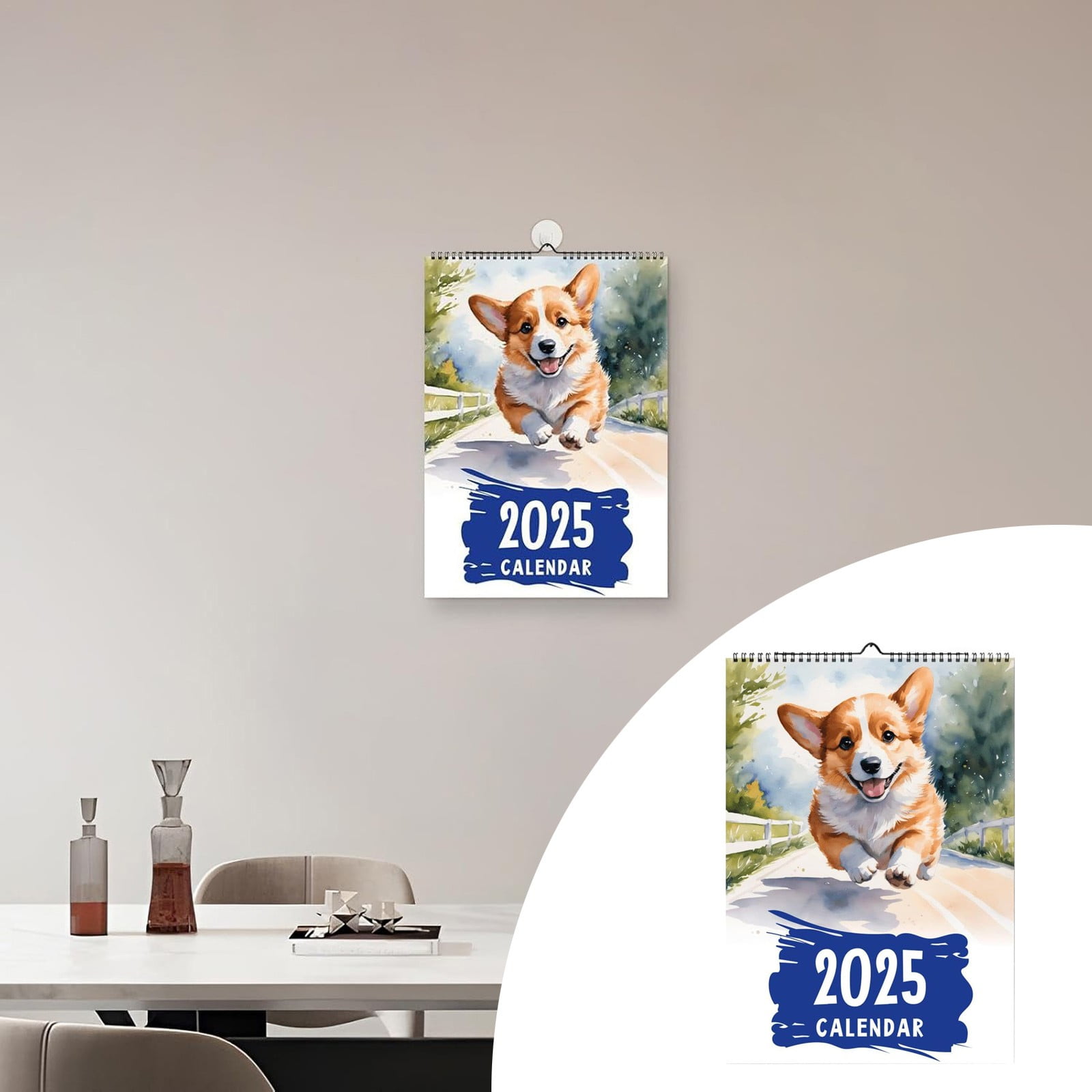 The Corgi Themed 2025 Elegant Calendar A Daily Adorable Capturing Warm ...