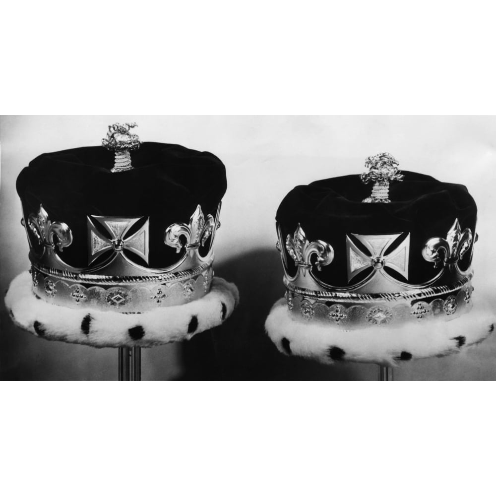 The Coronation. The Coronets Made For Princess Elizabeth And Princess ...
