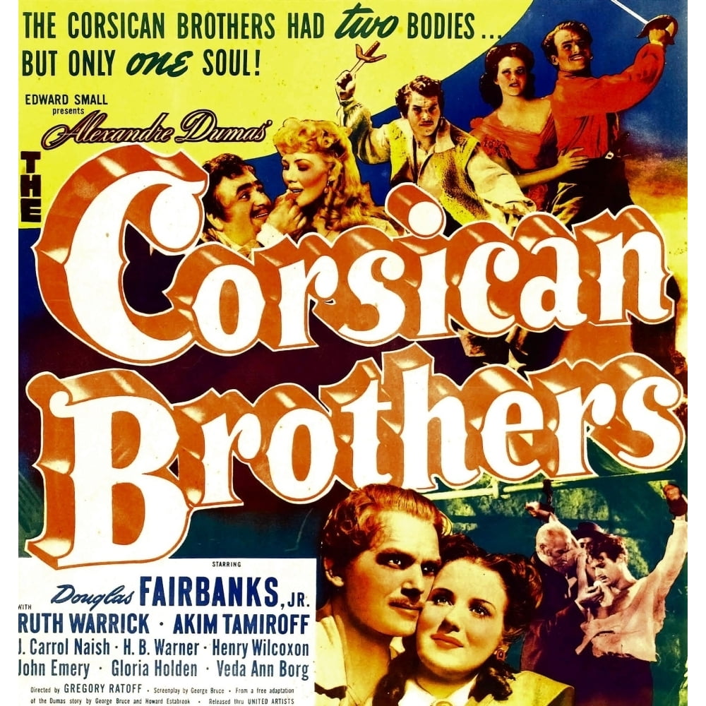 The Corsican Brothers Movie Poster Masterprint - Walmart.com