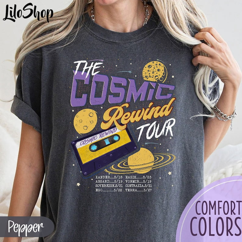 The Cosmic Rewind Tour Cassette Shirt, Guardians of The Galaxy, Epcot ...