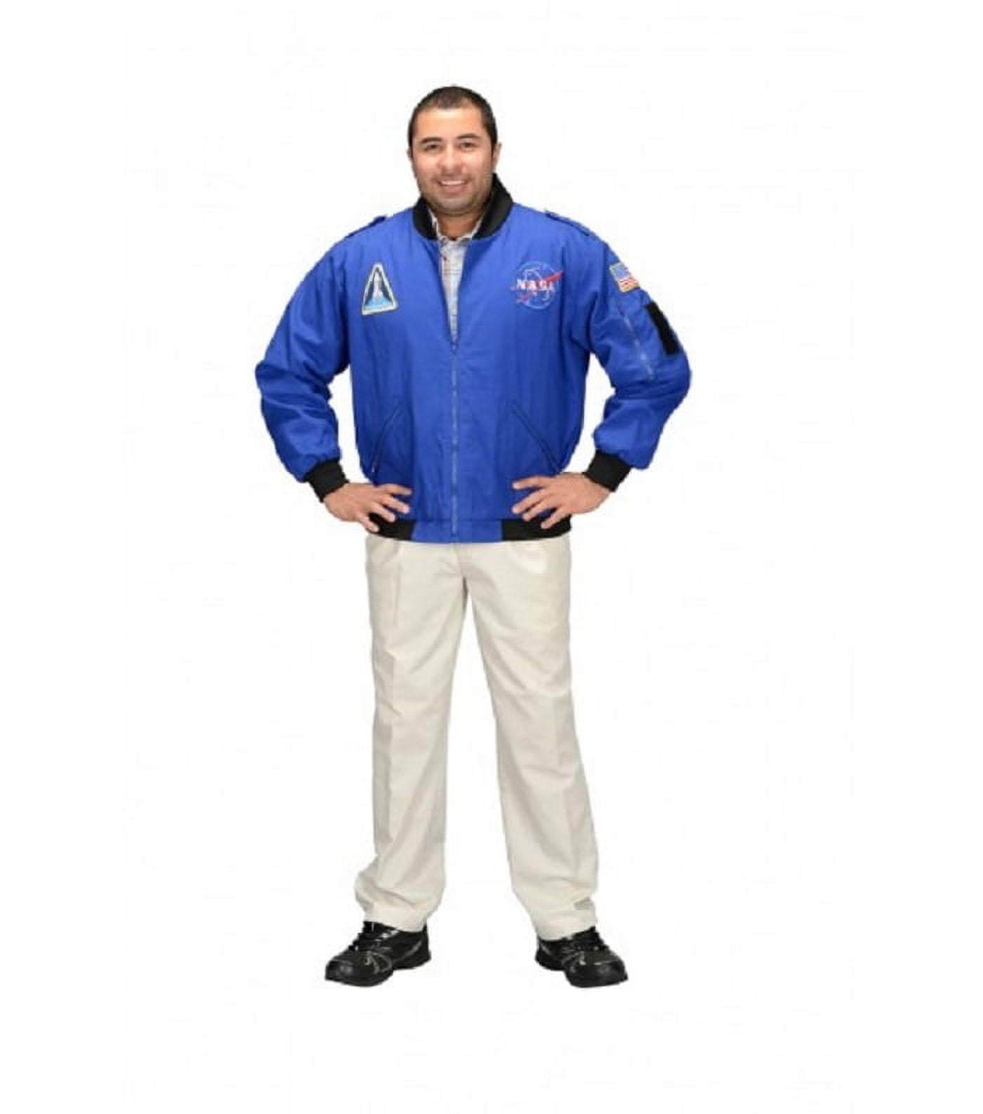 The Costume Center Adult Blue NASA Flight Jacket –Size Medium - Walmart.com