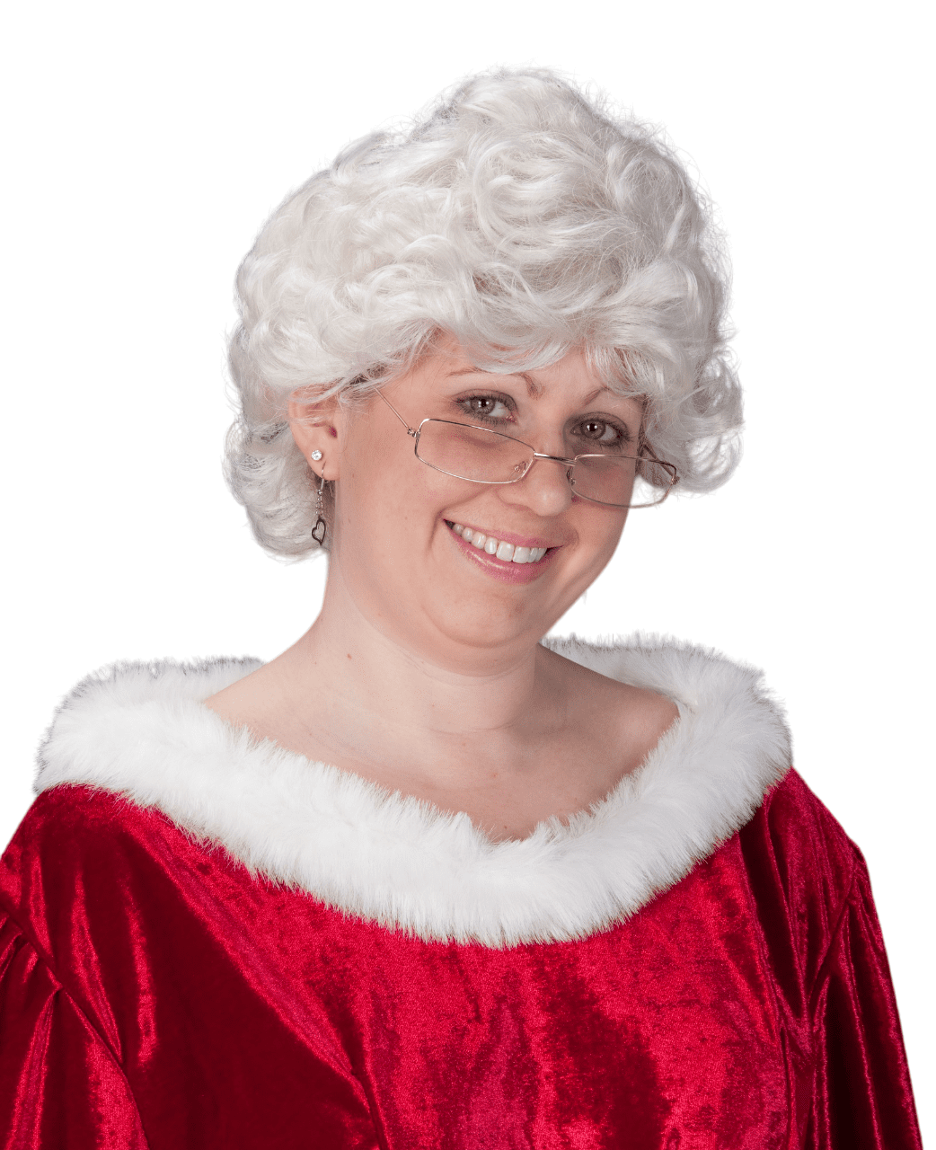 The Costume Center Mrs Claus Short Hair Christmas Wig - Adult One Size ...