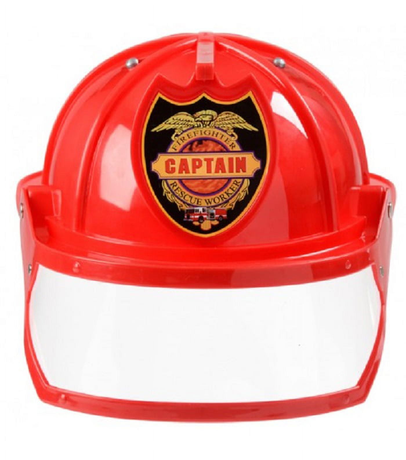 The Costume Center Red Firefighter Helmet Halloween Costume Accessory ...