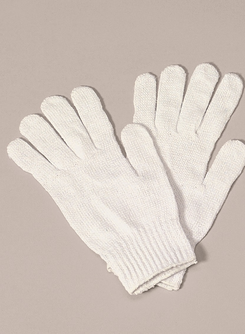 The Costume Center White Cotton Knit Santa Claus Gloves – One Size Fits ...