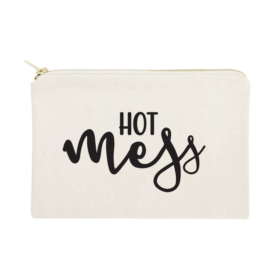 The Cotton & Canvas Co. Hot Mess Cosmetic Bag and Travel Make Up Pouch ...