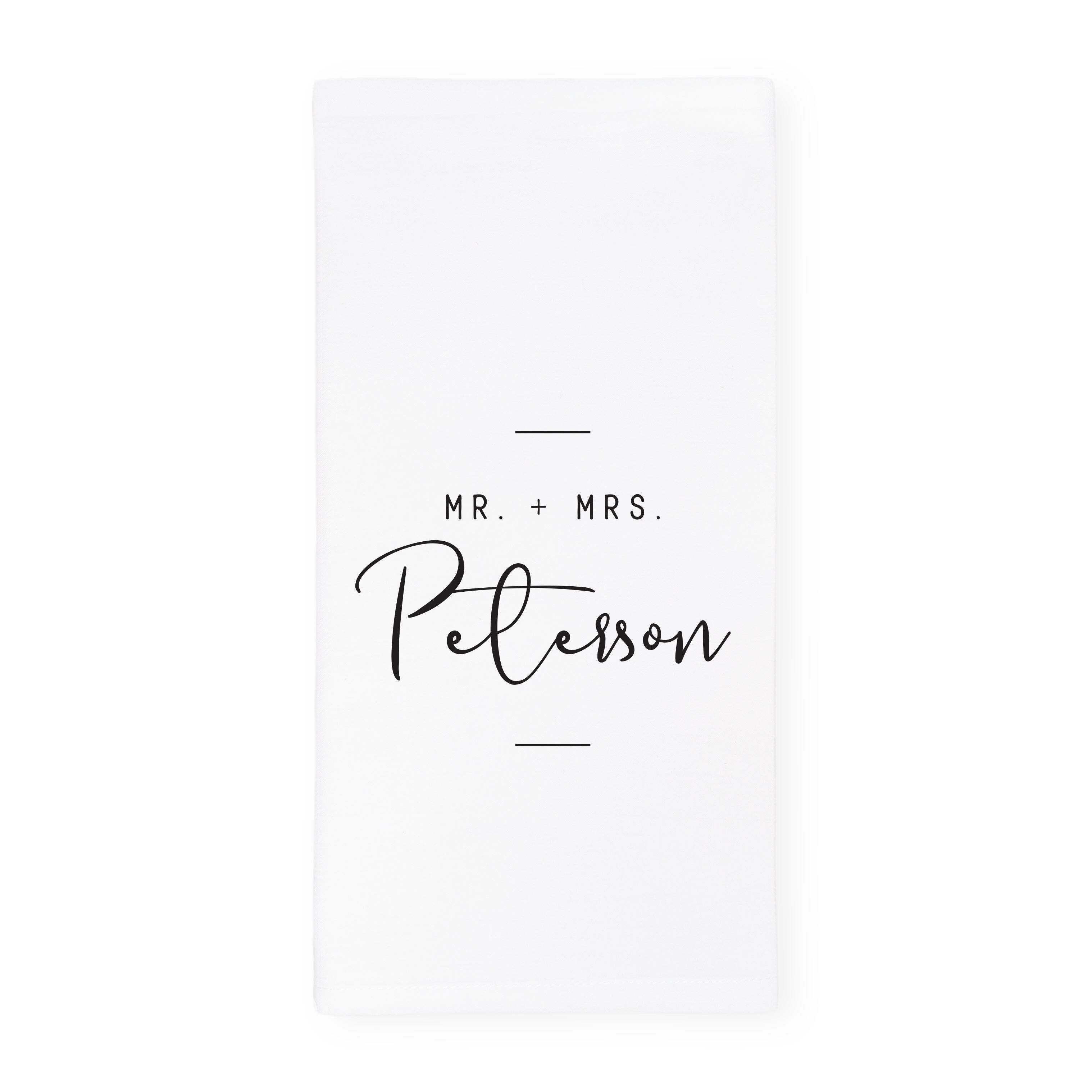 The Cotton & Canvas Co. Personalized Mr. & Mrs. and Last Name Soft and ...